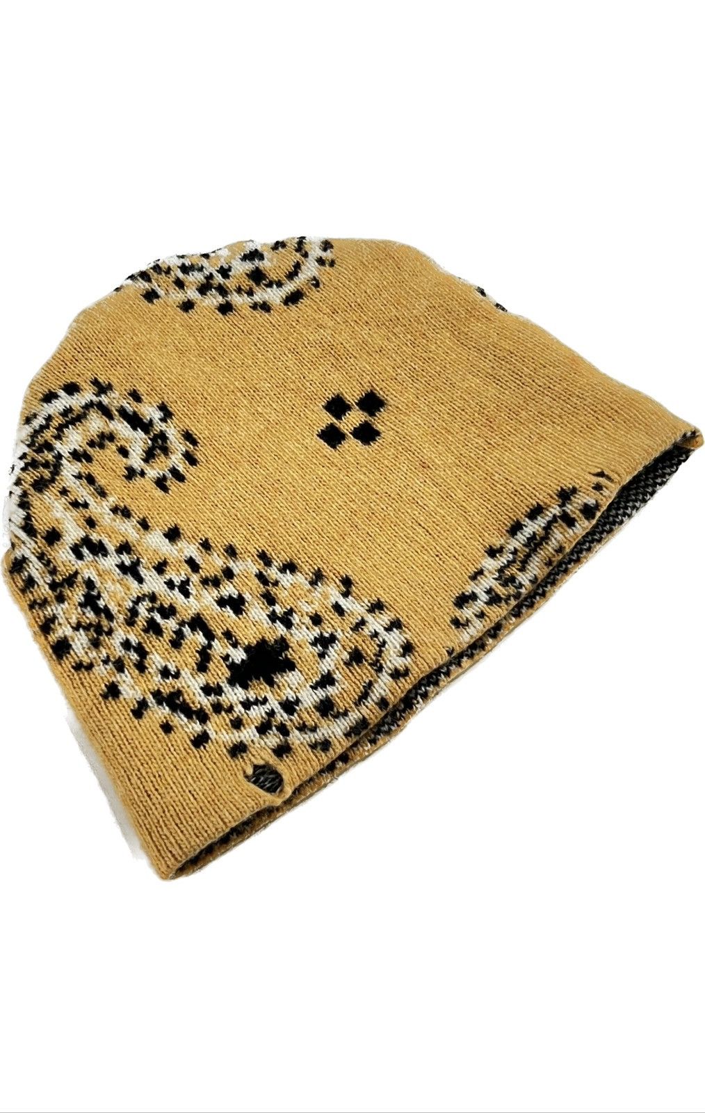 Raf Simons Raf Simons AW04 Paisley Double Knit Beanie | Grailed