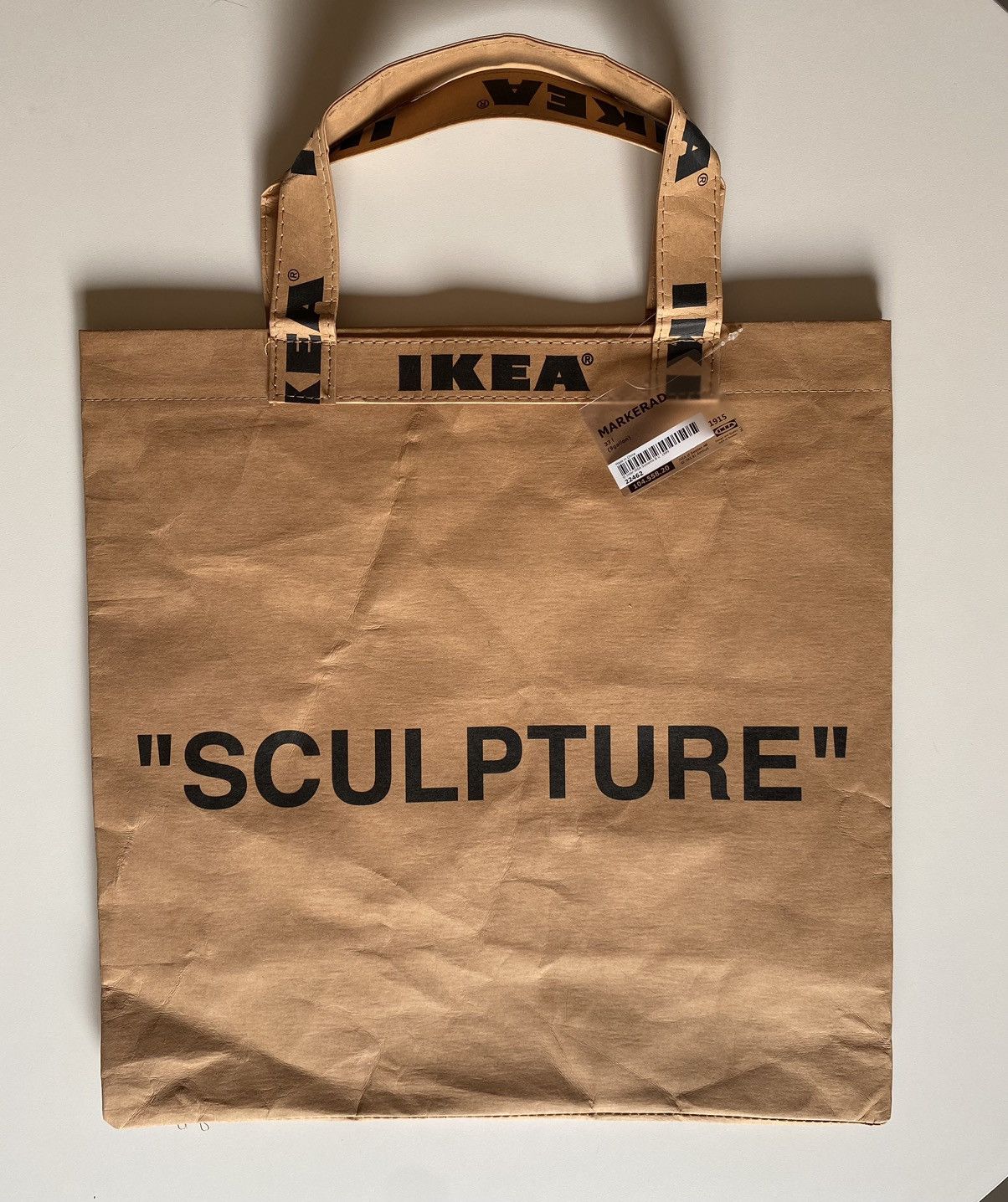Ikea × Virgil Abloh Ikea paper bag MARKERAD | Grailed