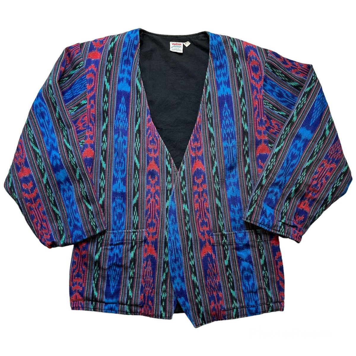 Rare × Streetwear × Vintage VTG 80s Maya Jones Imports Colorful Aztec ...