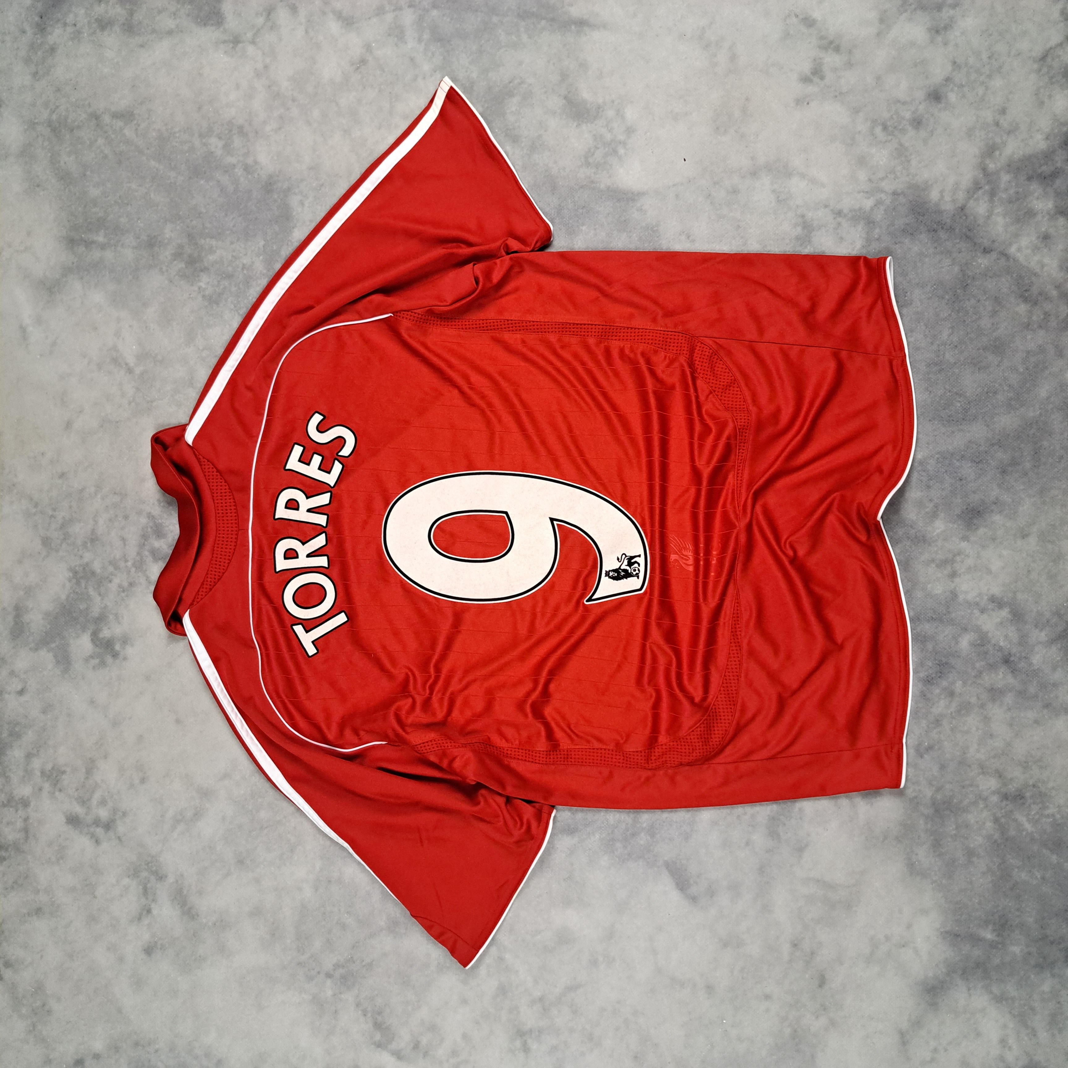 Adidas Vintage 2007 Liverpool F. Torres Home Kit Blokecore Football ...
