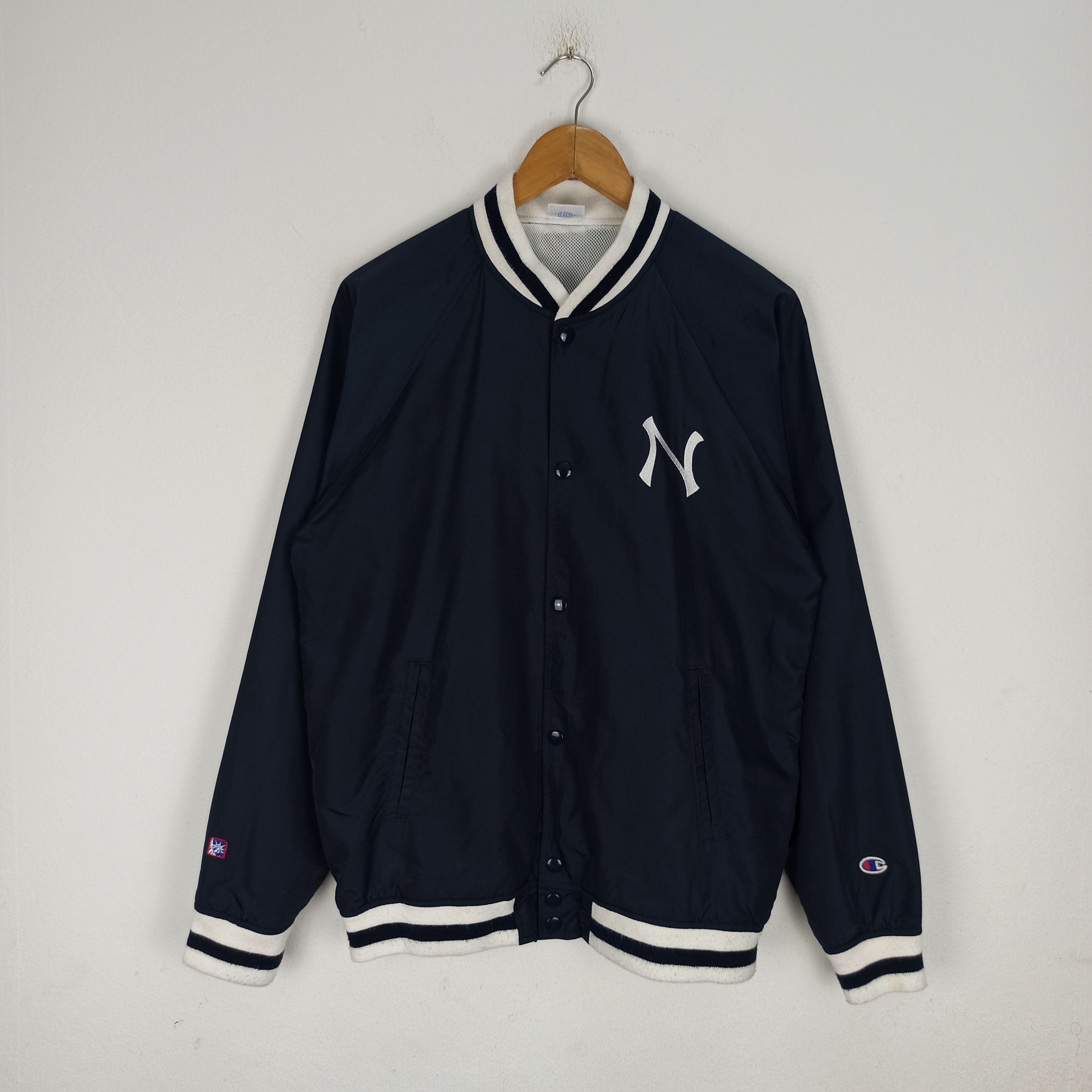 Champion × MLB × New York Vintage Champion New York Light Jacket Rare ...