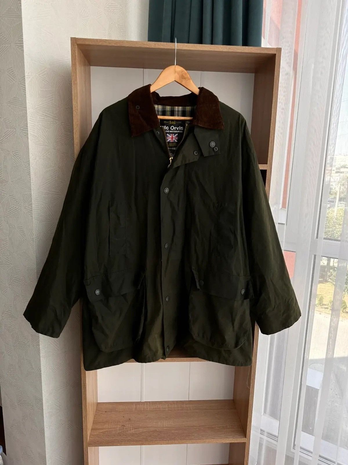 Barbour Vintage MC Orvis Barbour Style England Hunting Waxed Jacket ...