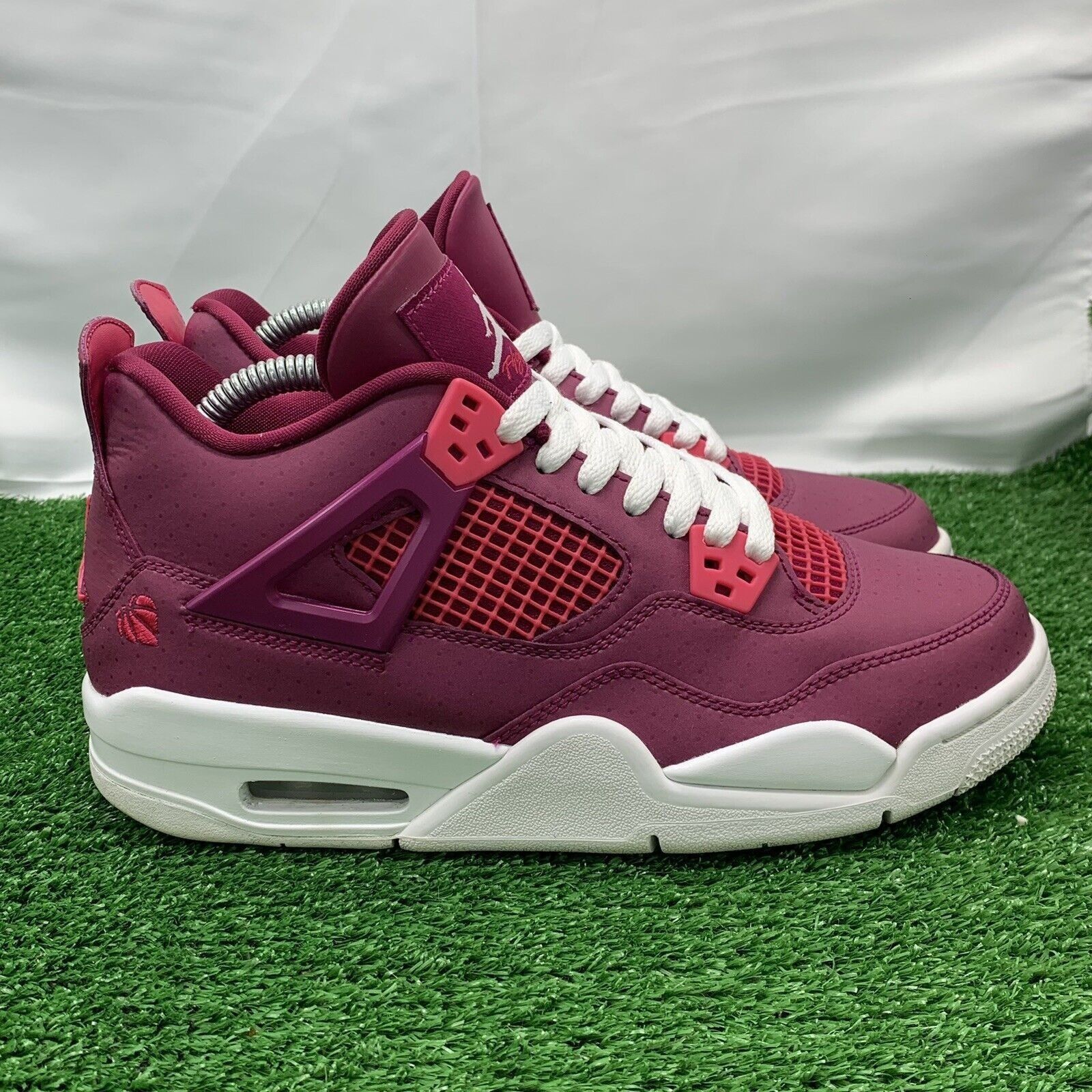 Jordan Brand Air Jordan 4 Retro 487724-661 Size 7Y Women's 8.5 GS Pink ...