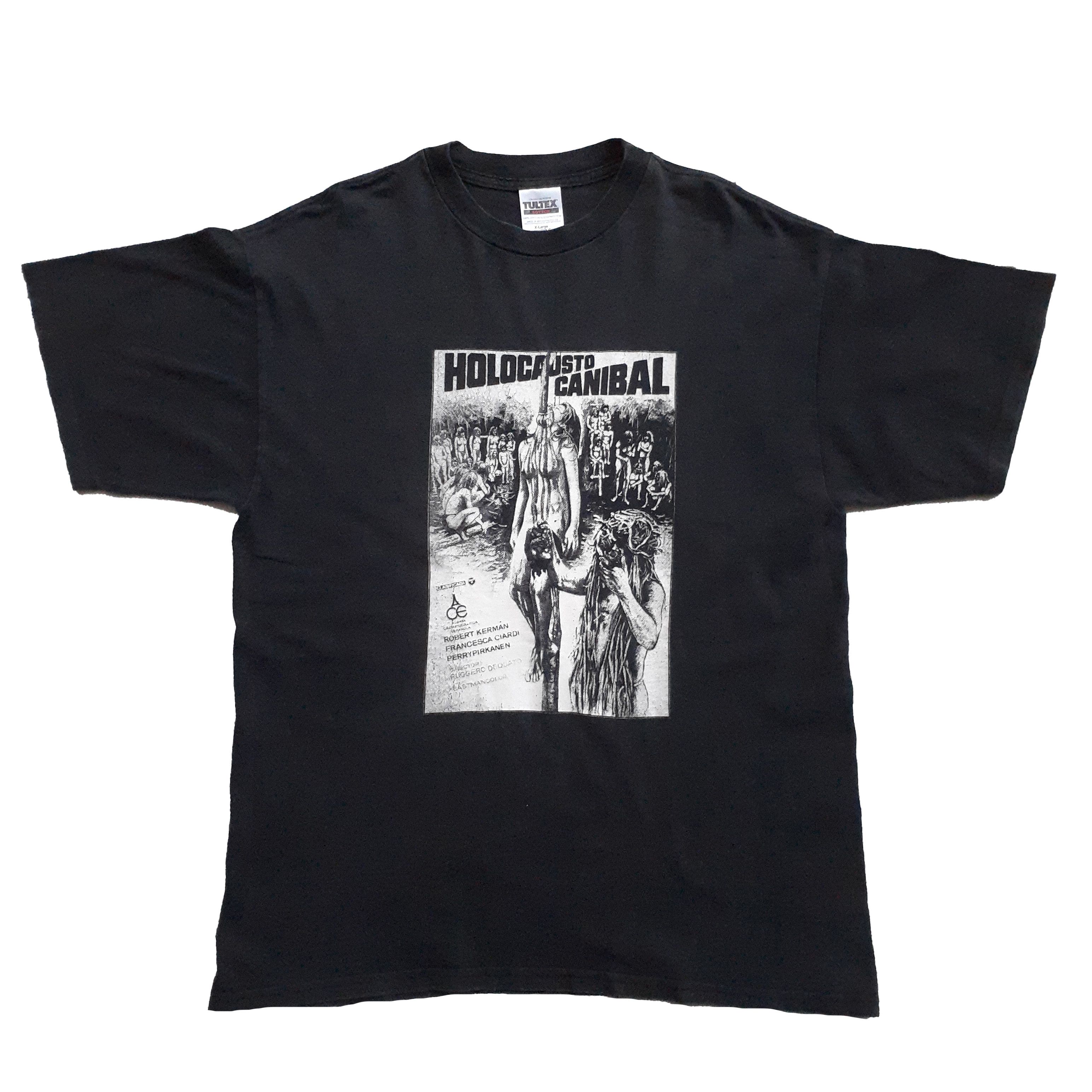 Vintage OG Rotten Cotton Vintage 90s Holocausto Canibal Movie Tshirt ...