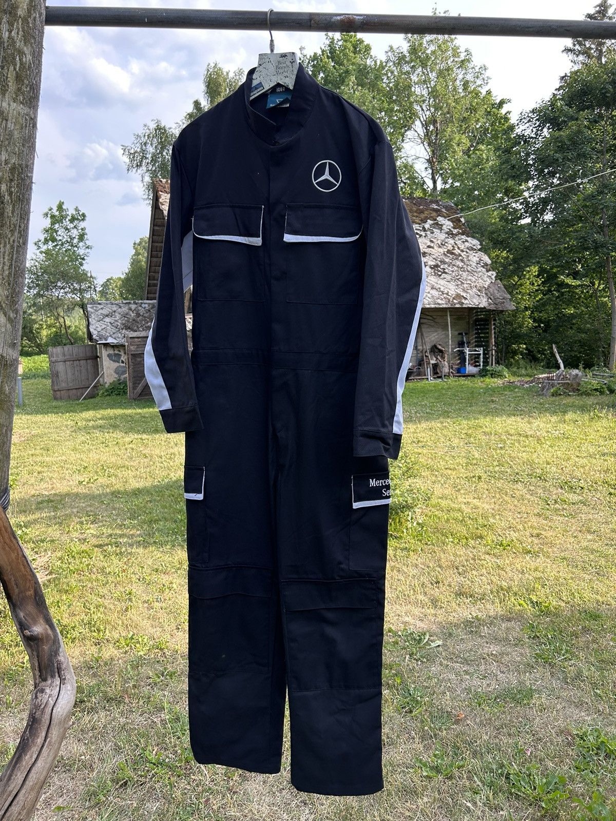 Mercedes Benz 00s Vintage Mercedes Benz Service Racing Coverall Suit ...
