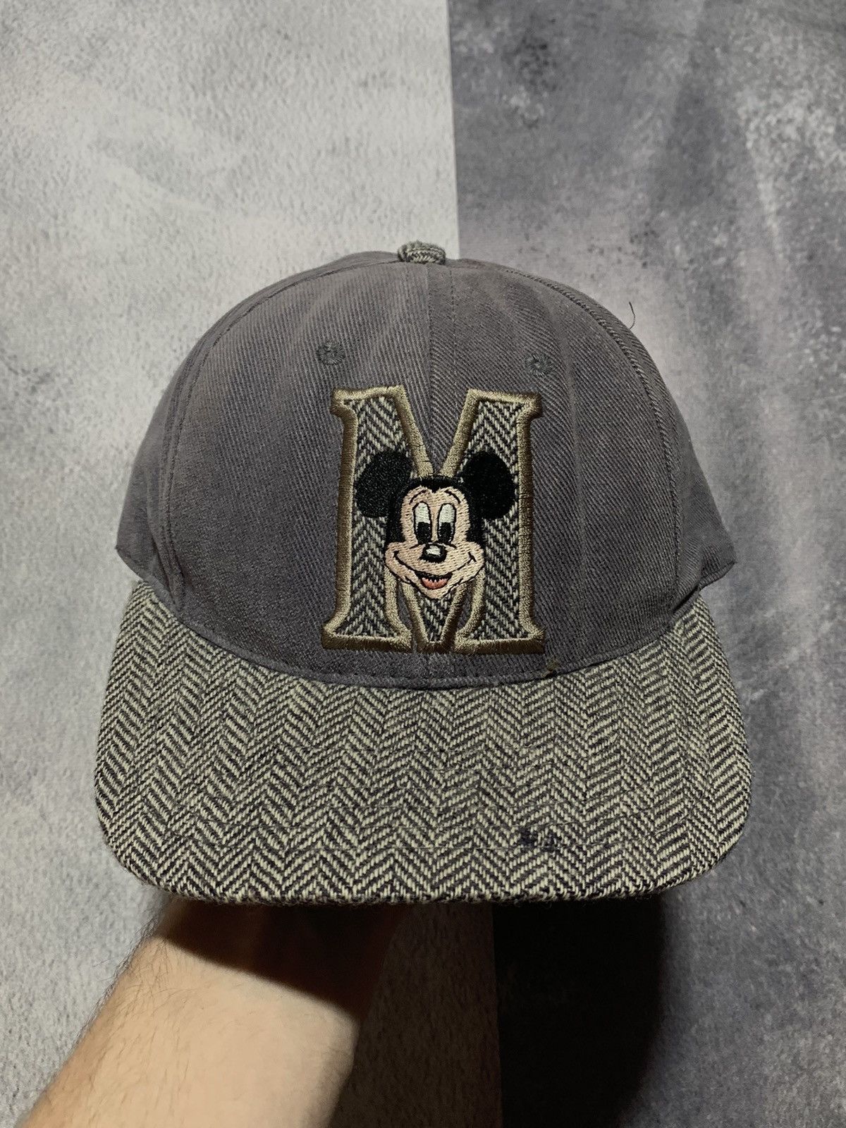 Disney × Streetwear × Vintage Vintage Mickey Mouse Disney cap big logo ...