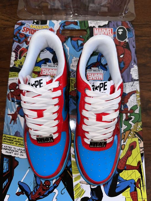 Bape Bape x Marvel Spider Man Bapesta | Grailed