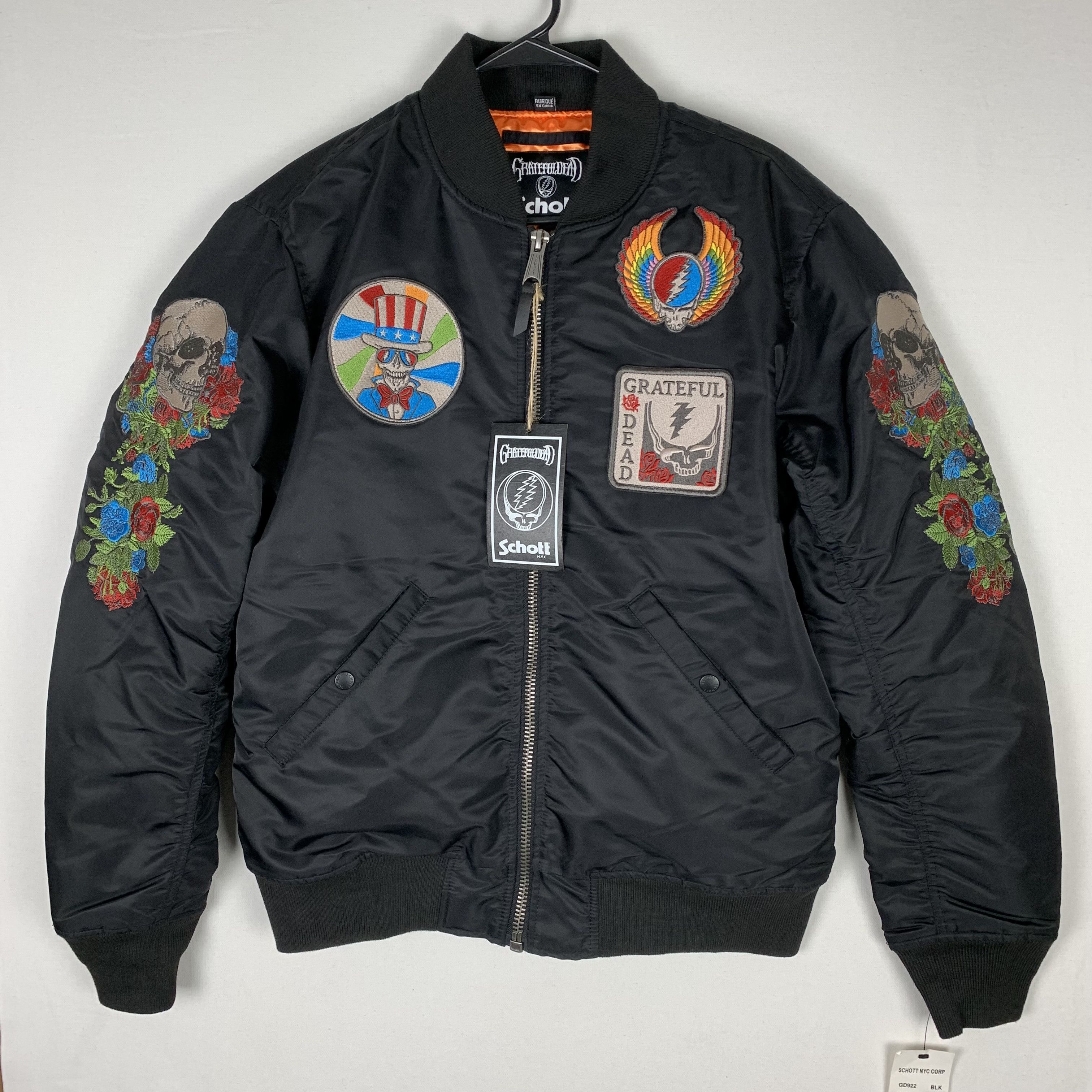 Schott Schott NYC Grateful Dead Patches Bomber Jacket | Grailed