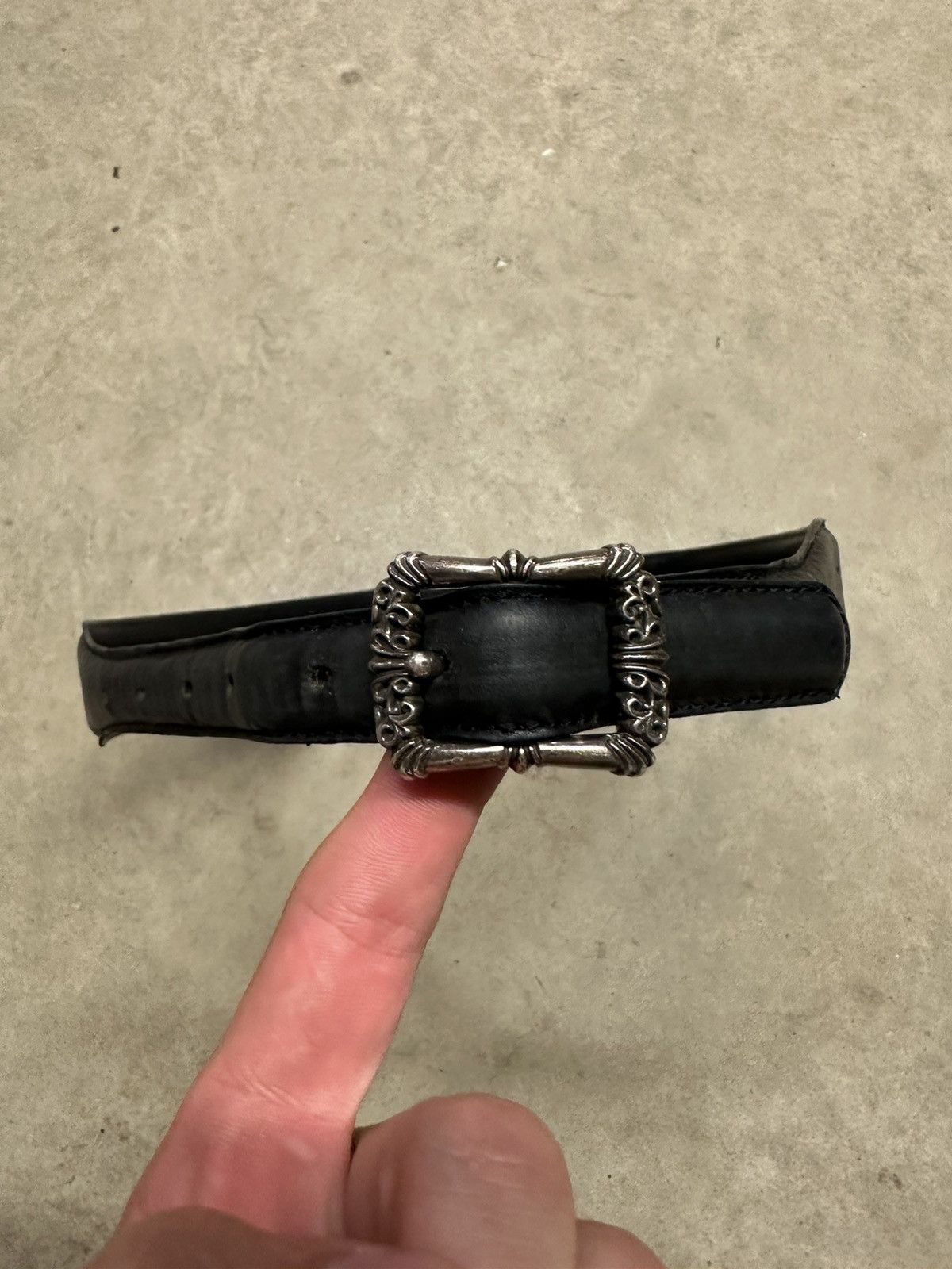 Chrome Hearts Chrome hearts filigree buckle belt | Grailed