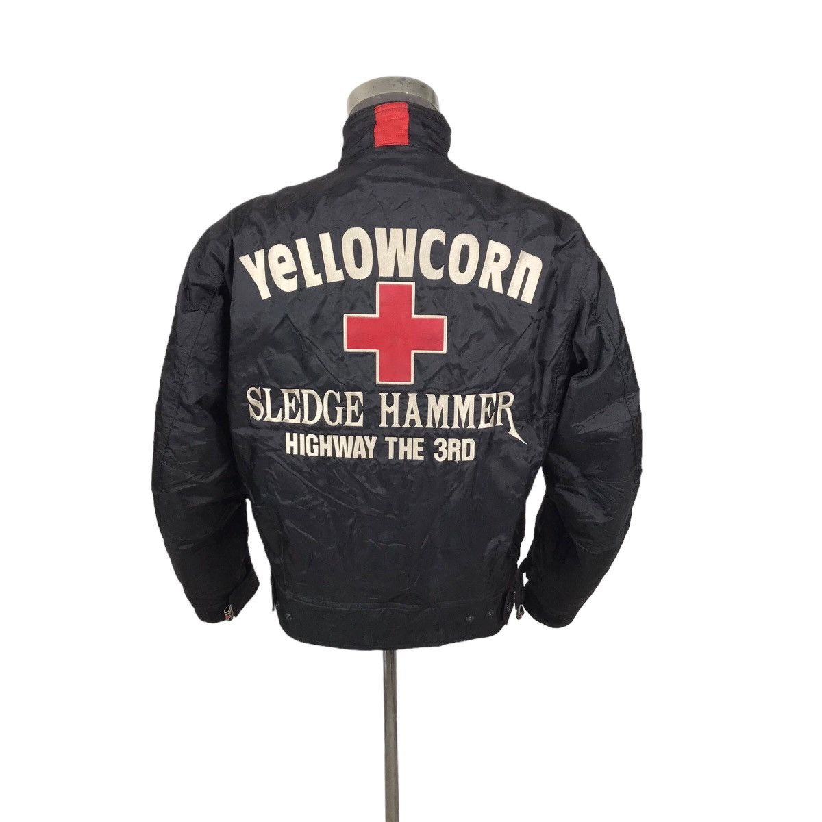 YELLOW CORN Vintage Yellow Corn Sledge Hammer Highway Motorcycle Jacket ...