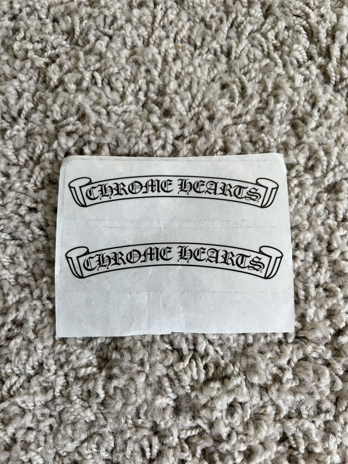 Chrome Hearts Chrome Hearts Scroll Logo Sticker Set | Grailed