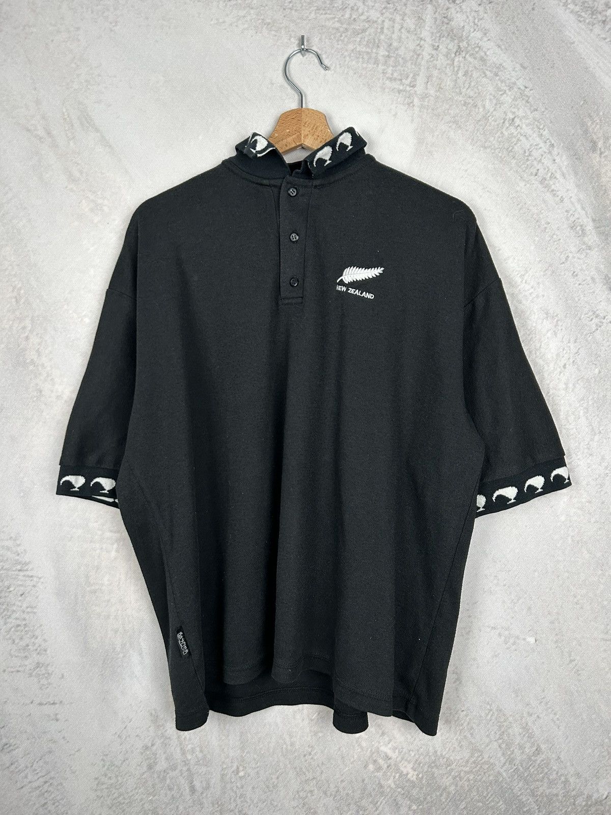 Vintage Vintage New Zealand Blacks Rugby Jersey NFL Polo 90s Rare | Grailed
