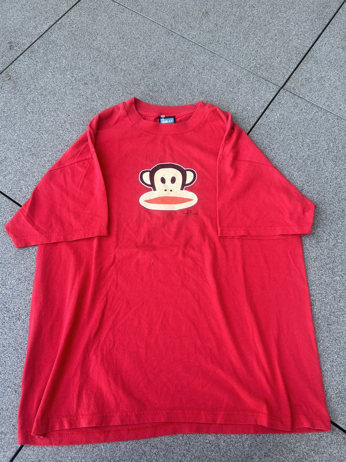 Vintage Paul Frank Classic Y2K Monkey Logo Graphic T-Shirt Red 2000s ...
