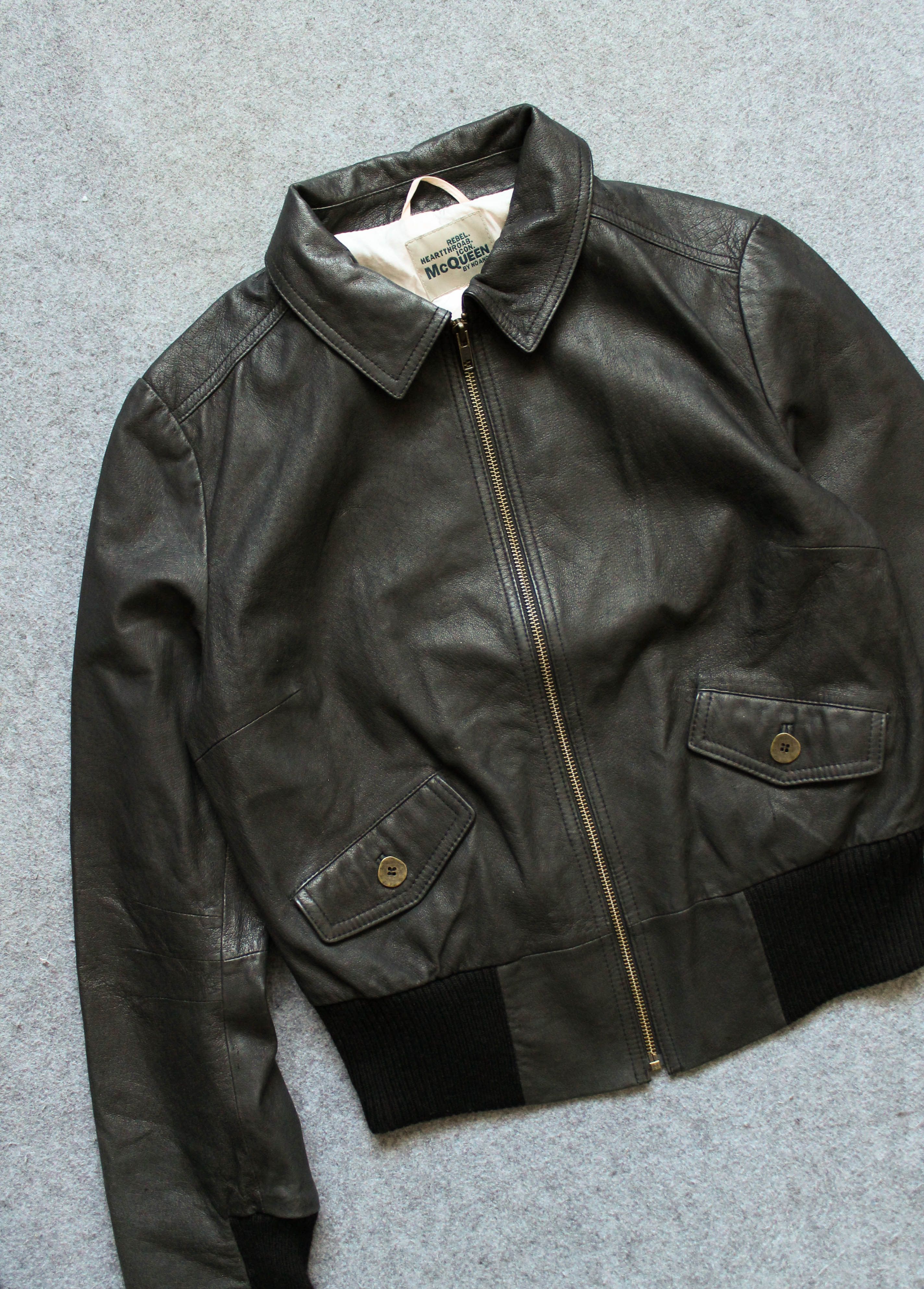 Streetwear Mcqueen by Noa Noa Leather Jacket | Grailed