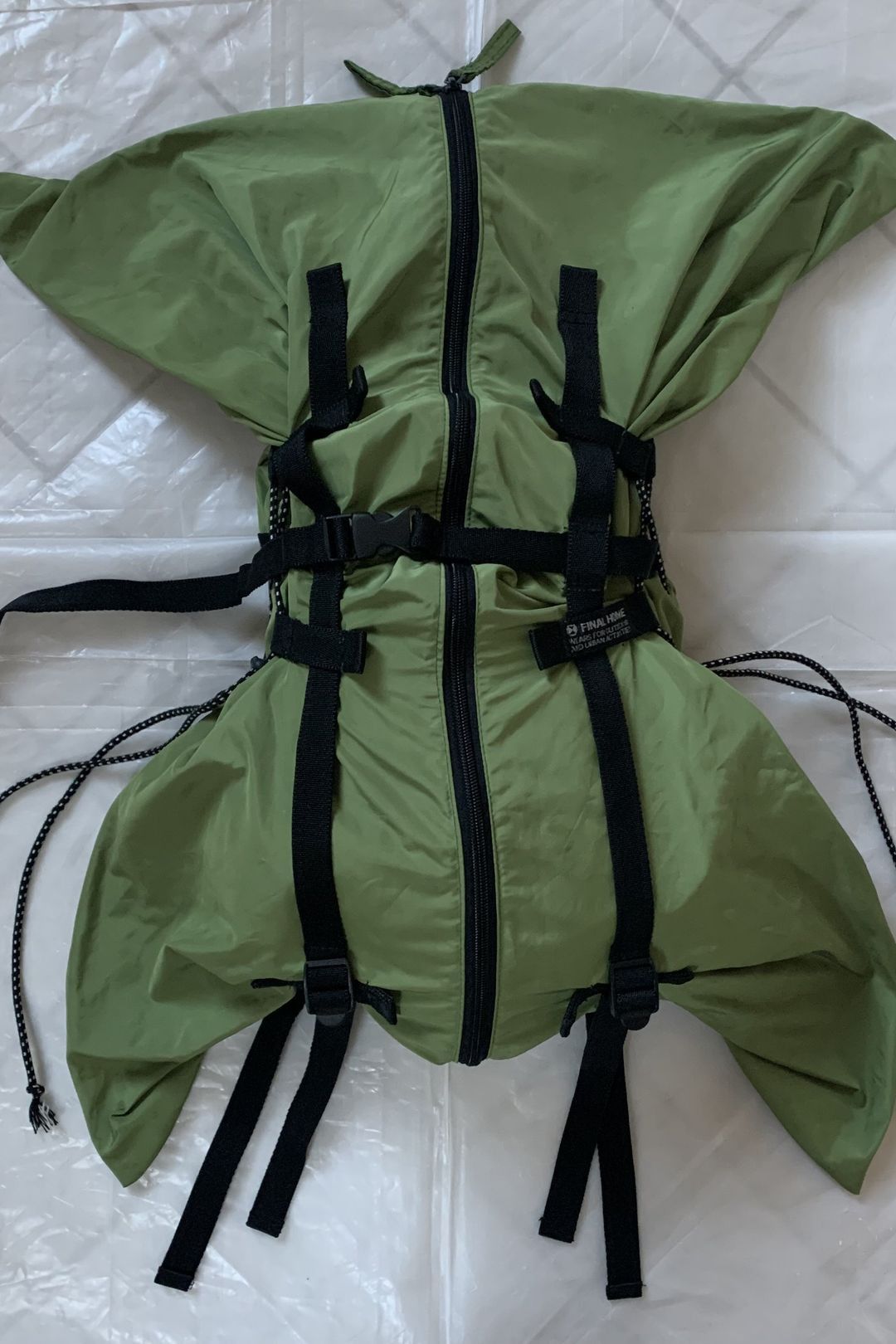 Final Home 2000s Final Home Alien Green Transformable Hiking Backpack ...