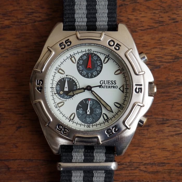 Vintage 1996 Guess Waterpro Chronograph Wrist Watches | Grailed