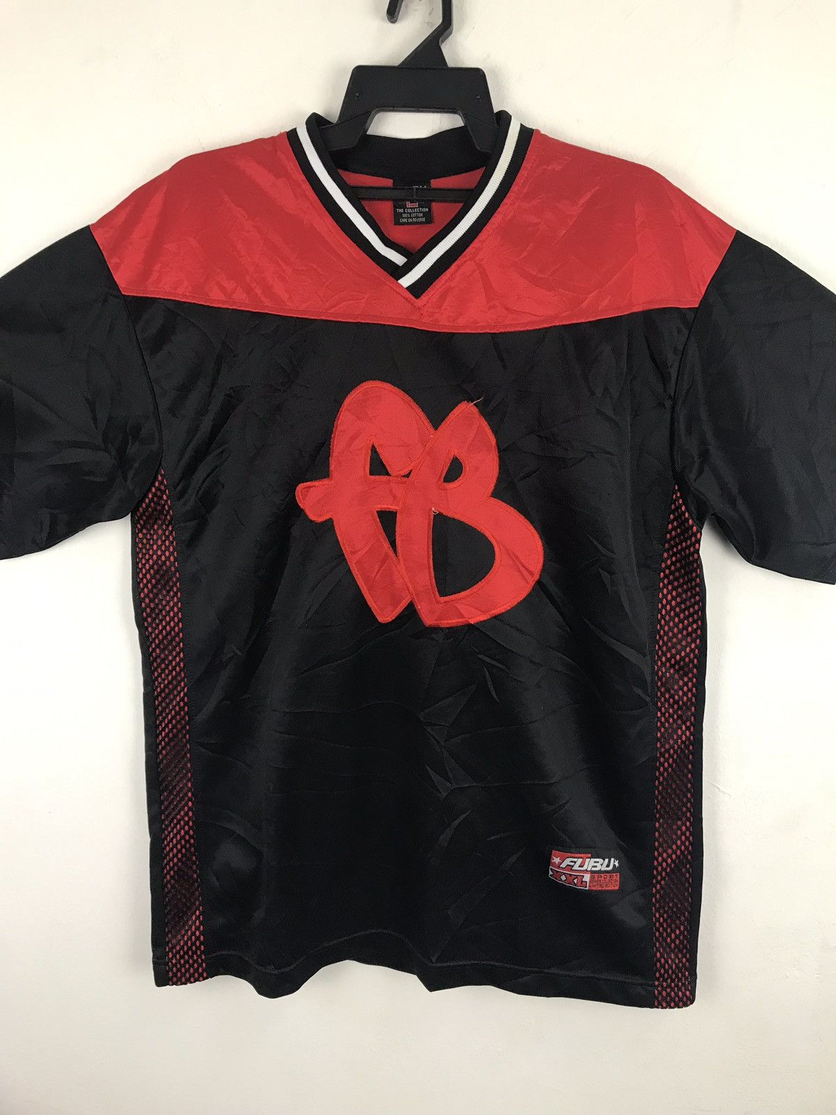 Fubu × Rap Tees × Streetwear Fubu Jersey FB Spell Out Big Size Logo Hip ...