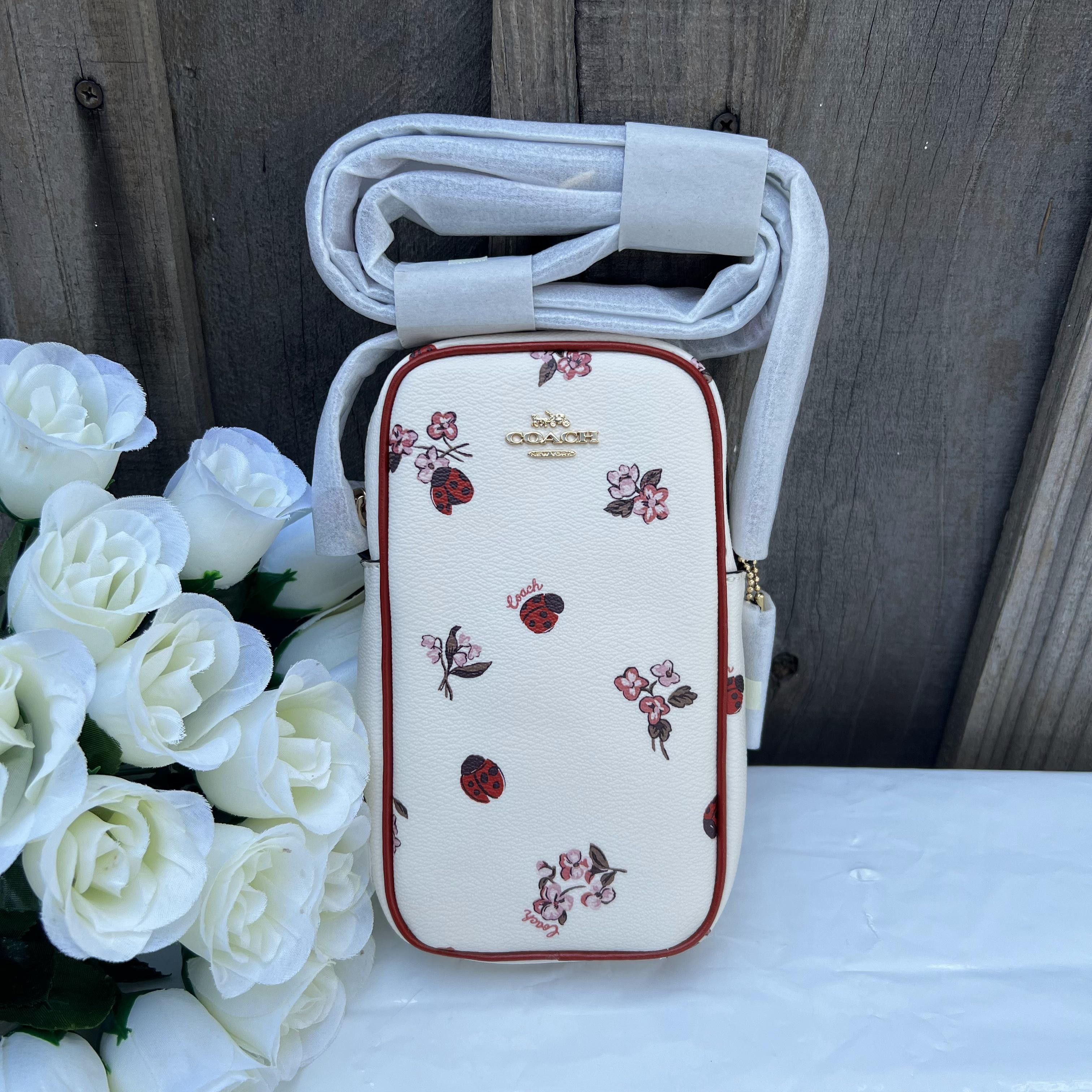 Coach North/South Zip Phone Crossbody With Ladybug Floral Print | Grailed