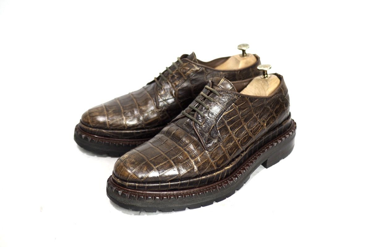 Raf Simons AW 2008-2009 Raf Simons Crocodile Double Sole Creepers | Grailed
