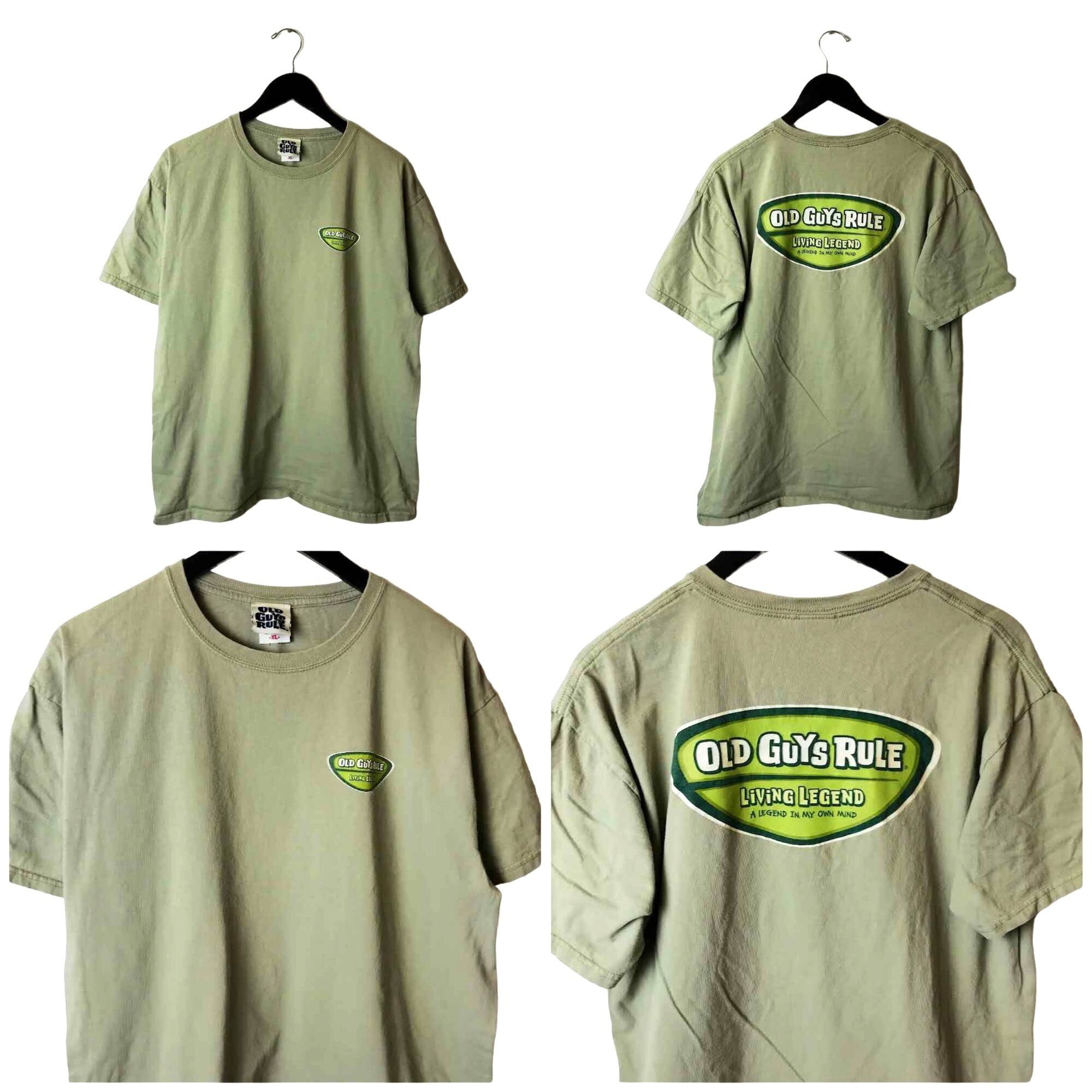 Vintage Vintage Old Guys Rule Living Legend T Shirt Graphic Tee XL ...