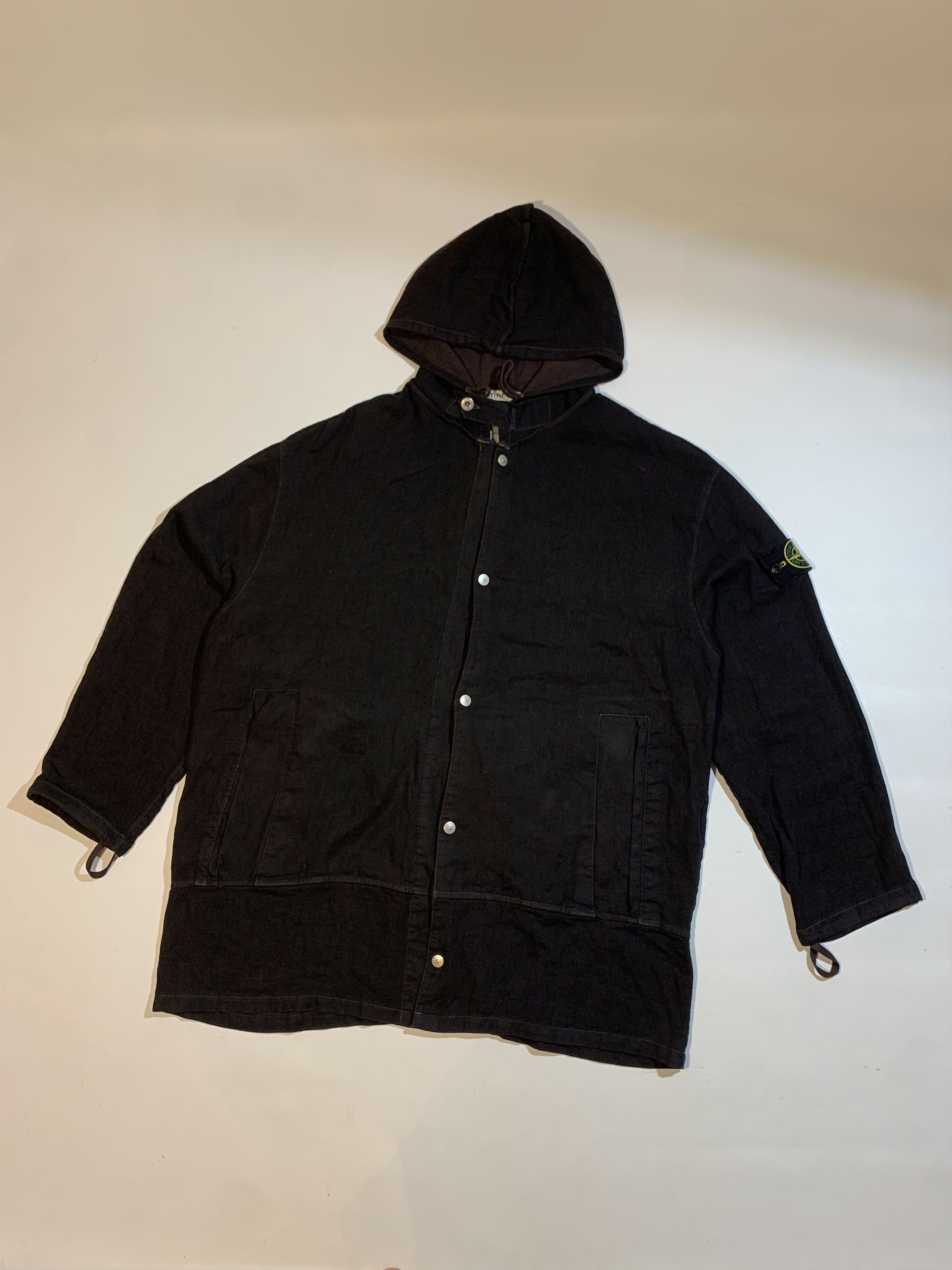 Stone Island Rare Vintage Stone Island Spalmatura hooded jacket | Grailed