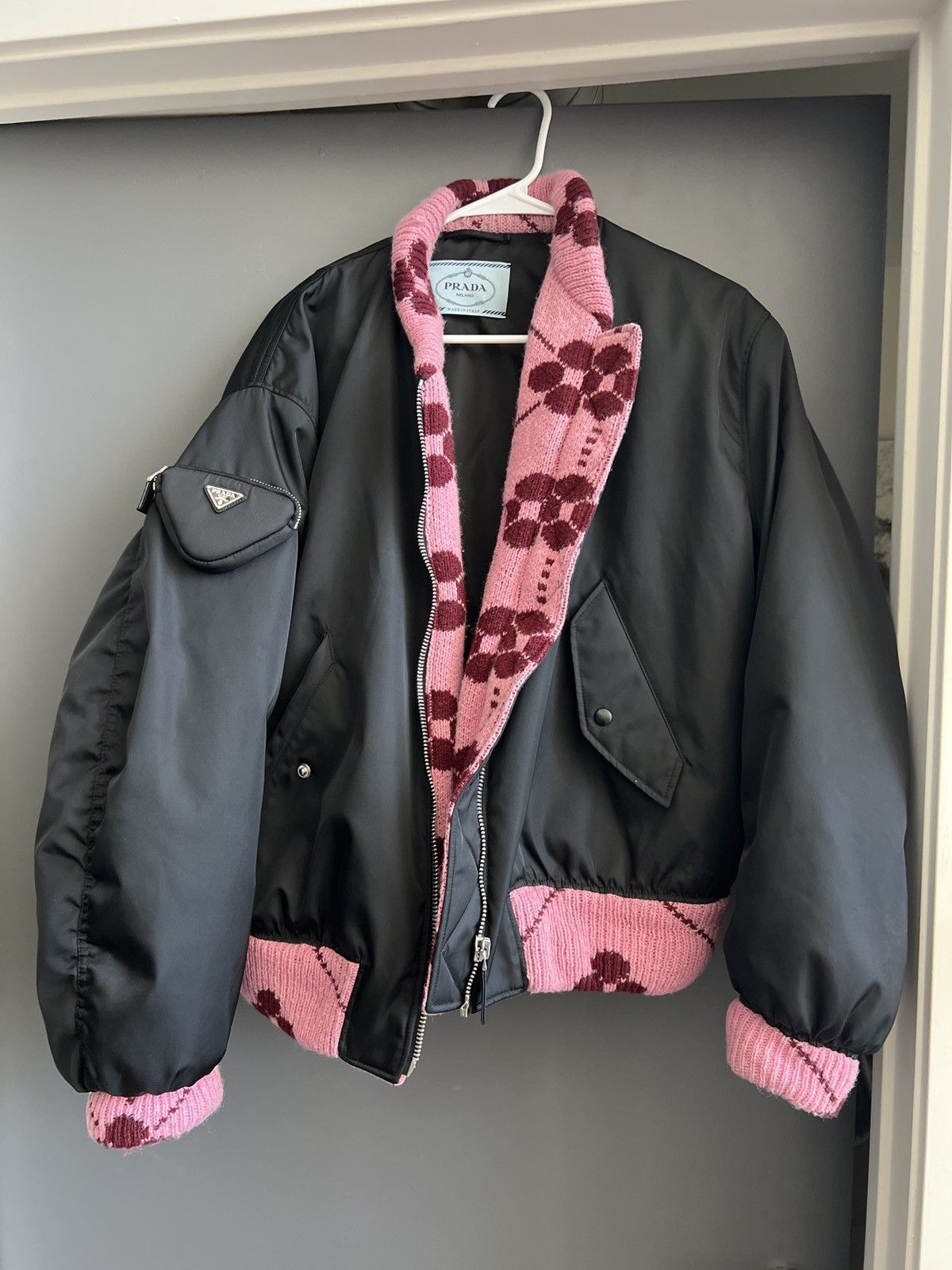 Prada × Raf Simons Raf Simons Prada Knit Bomber | Grailed