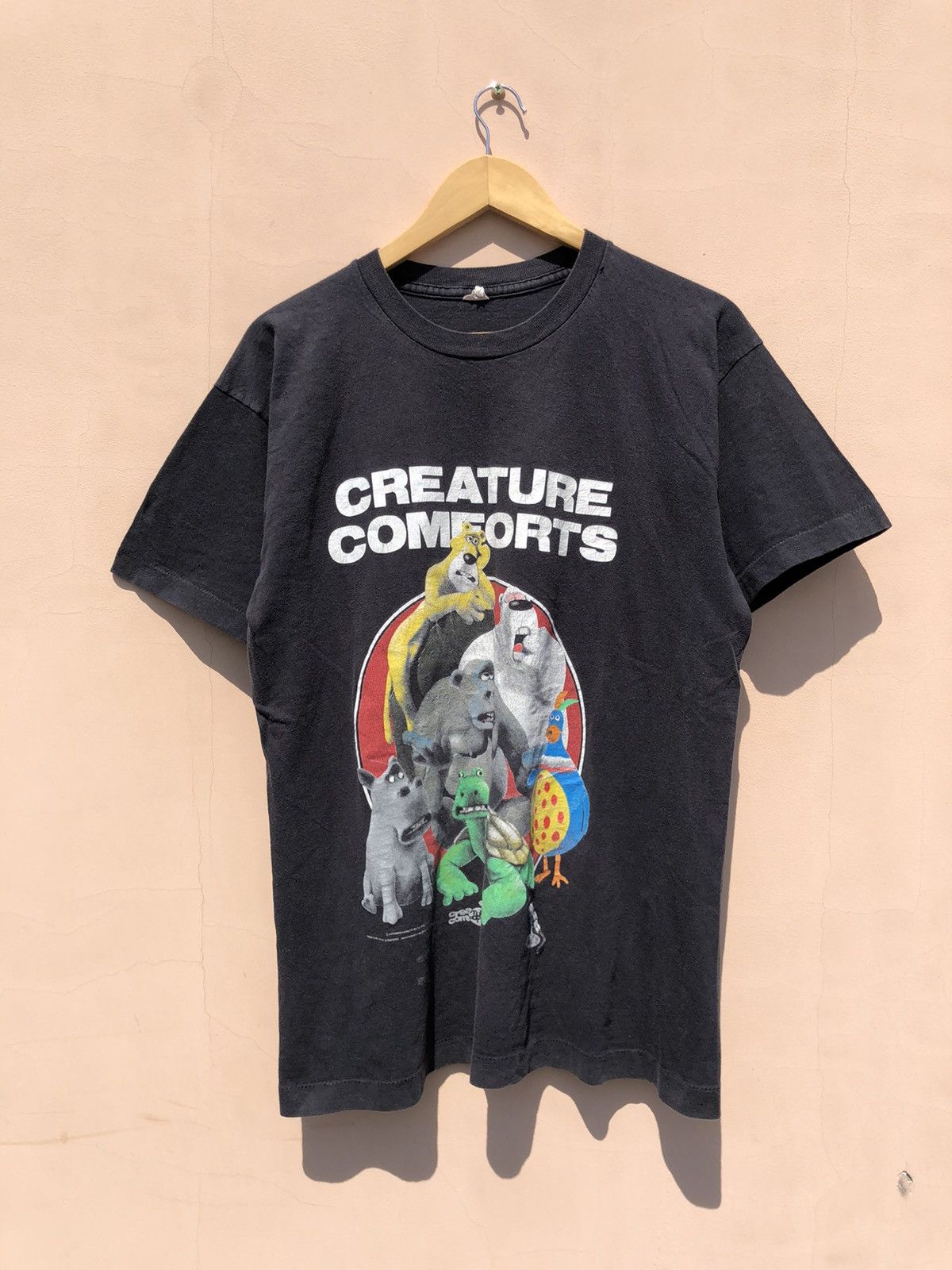 Cartoon Network × Movie × Vintage Vintage 1992 Creature Comforts Aardman Animations Faded Tee ...