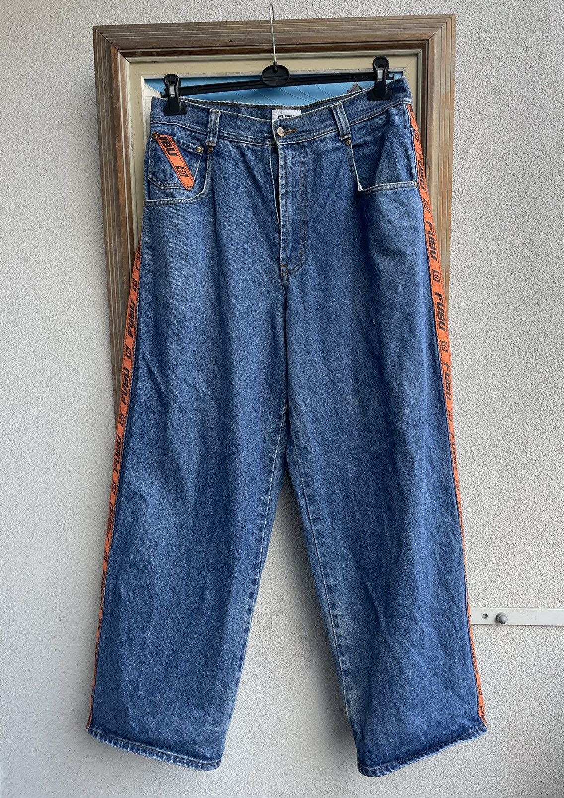 Vintage OG 90’s Fubu Baggy Denim Rap Jeans Rare Streetwear Hype | Grailed