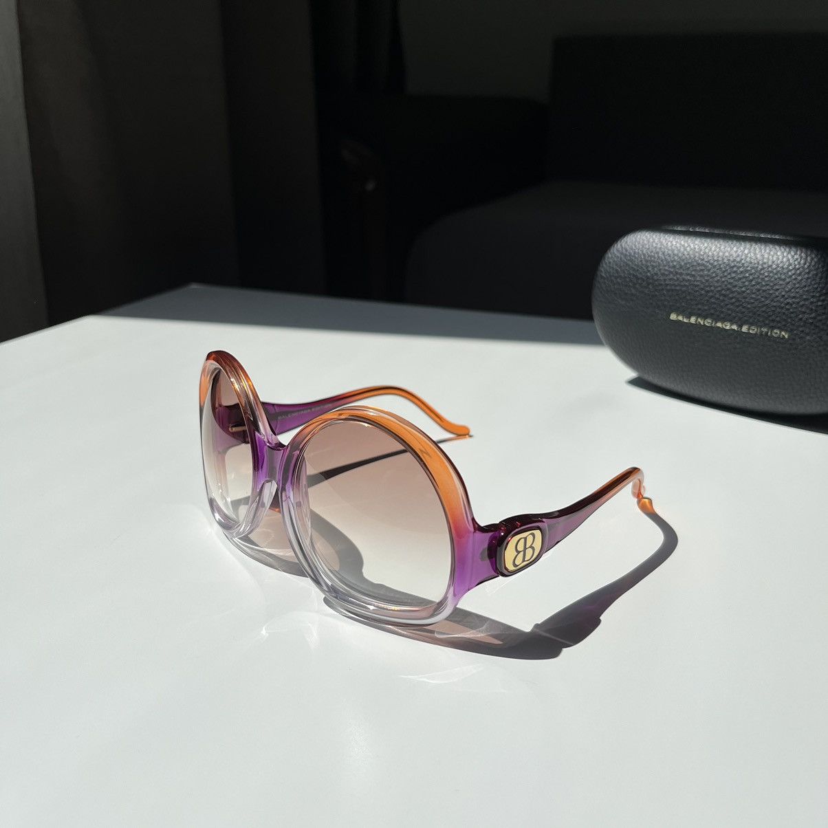 Balenciaga Balenciaga Oversized Transparent 0003/N/S Sunglasses | Grailed