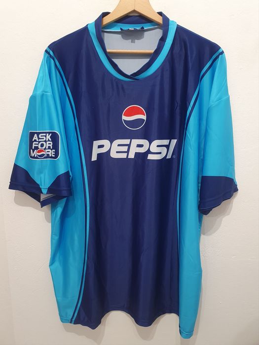 Soccer Jersey PEPSI ASK FOR MORE SIZE L / XL FOOTBALL SHIRT VINTAGE ...