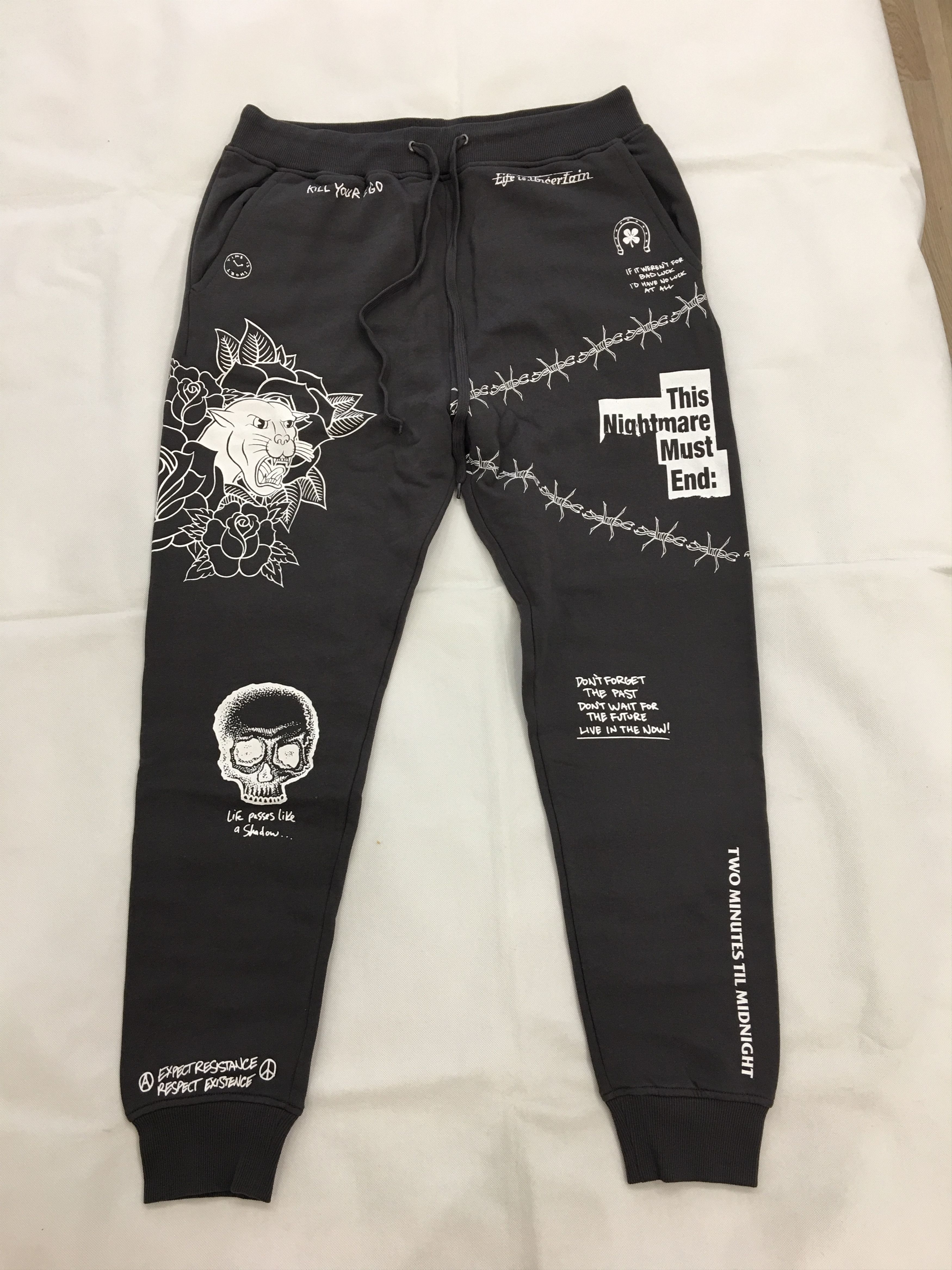 Ninth Hall × Streetwear Ninth Hall Fleece Jogger Pants Large Grey | Grailed