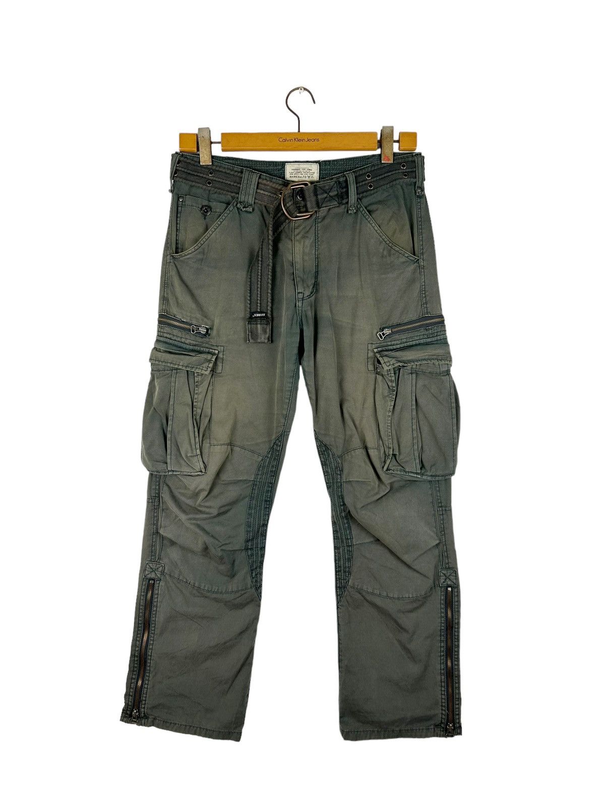 Vintage Avirex flight Tactical Pants / Army /special force/With belt ...