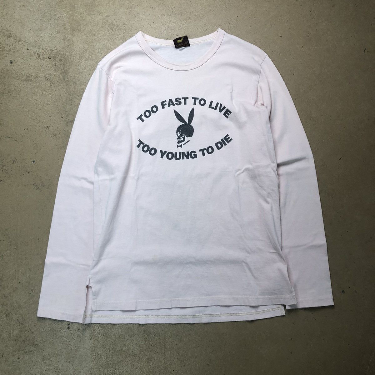 Vintage Worlds End Too Fast To Live Too Young to Die Playboy Shirt ...