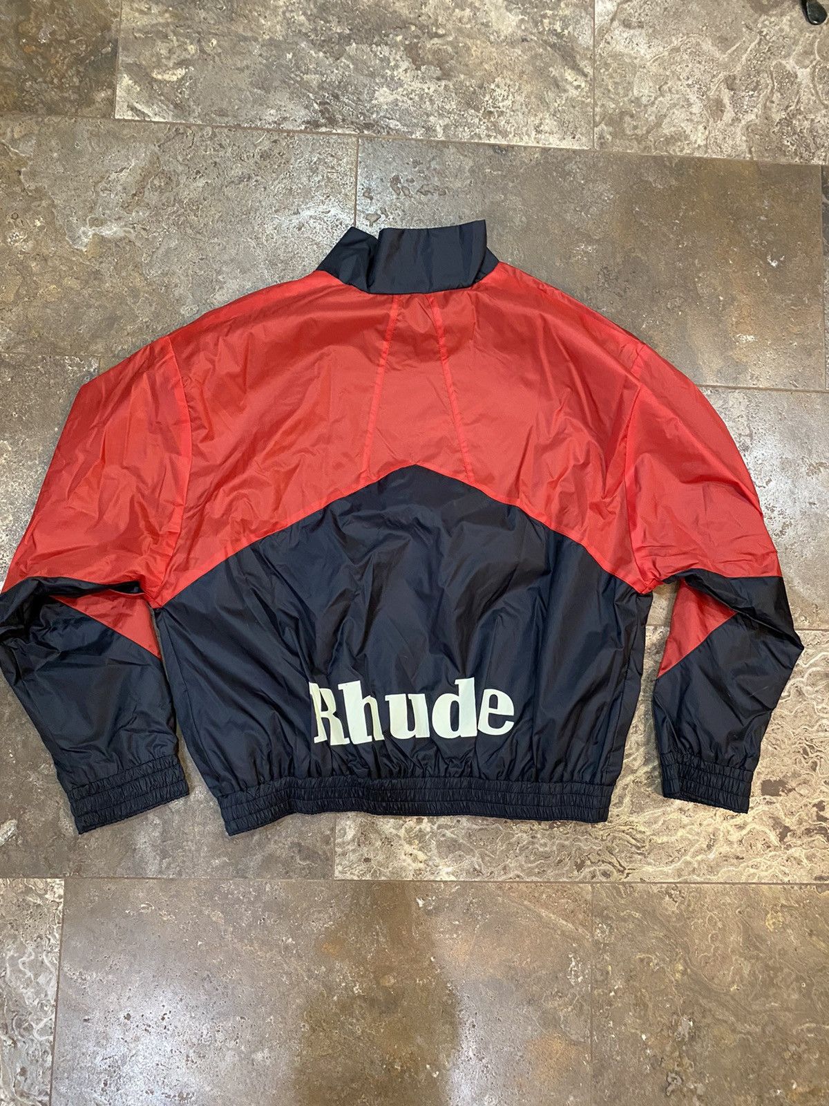 Rhude Brand New Rhude Flight Zip Up Jacket Red/Black | Grailed