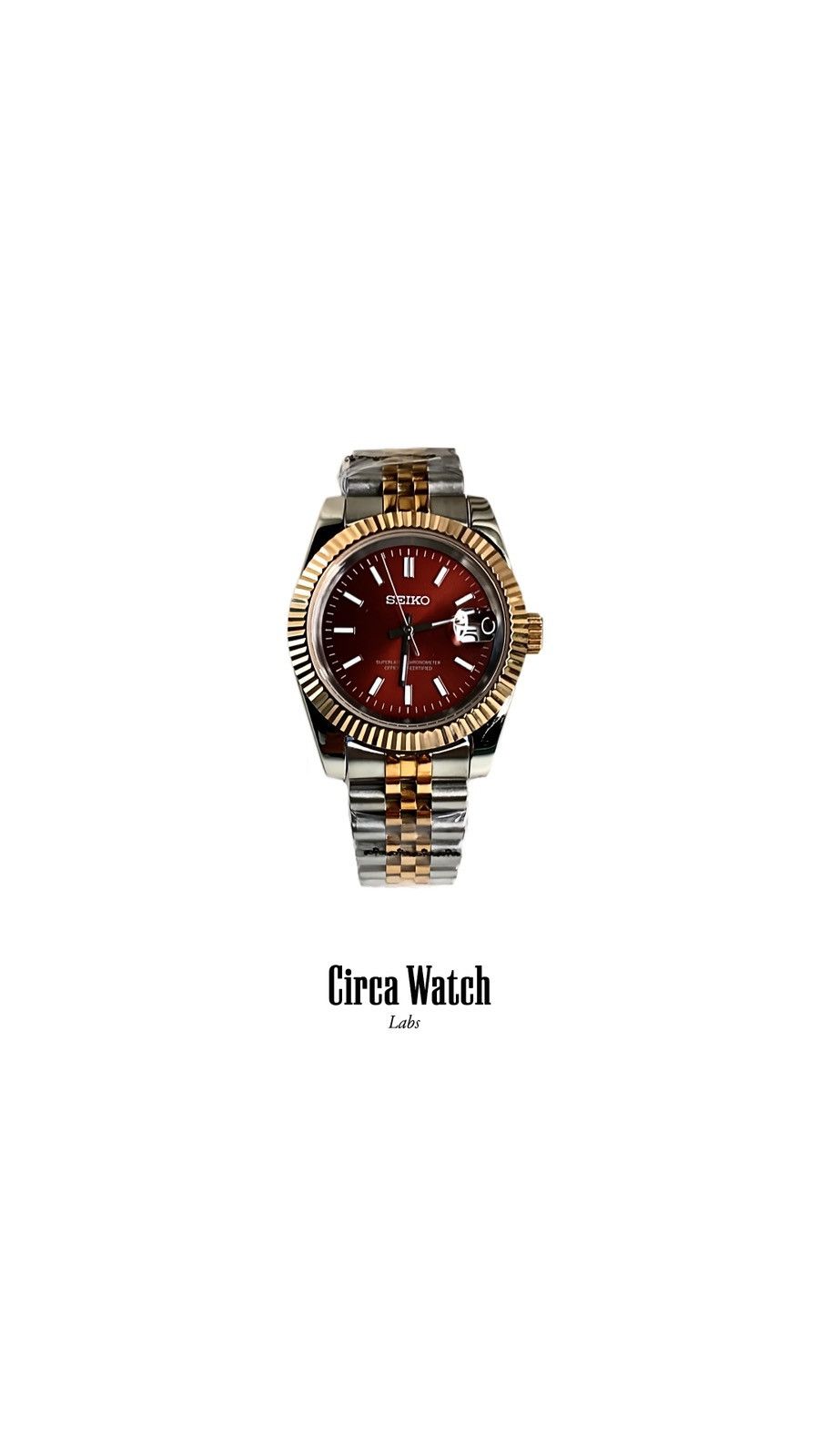 Japanese Brand × Luxury × Seiko Seiko mod datejust custom two tone ...
