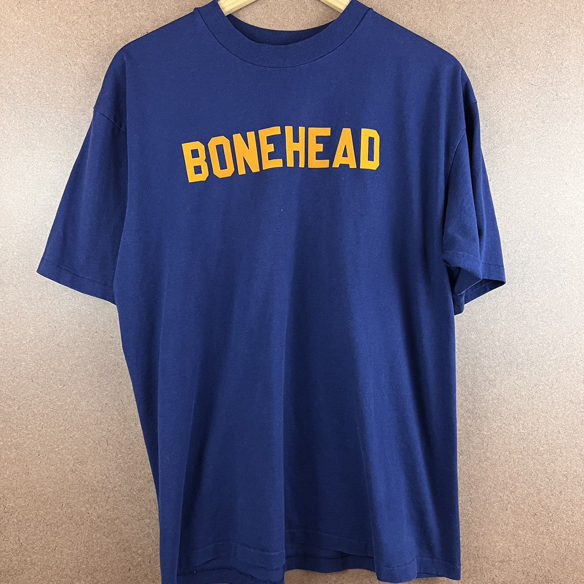 Vintage VTG 80s 90s Hanes 50/50 Velvet BONEHEAD Single Stitch Tee | Grailed