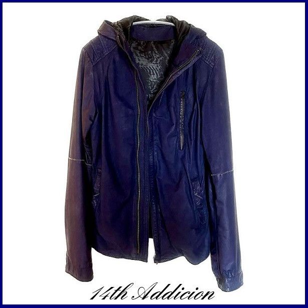 14th Addiction 14th Addiction Scar Stitch Leather Jacket | Grailed