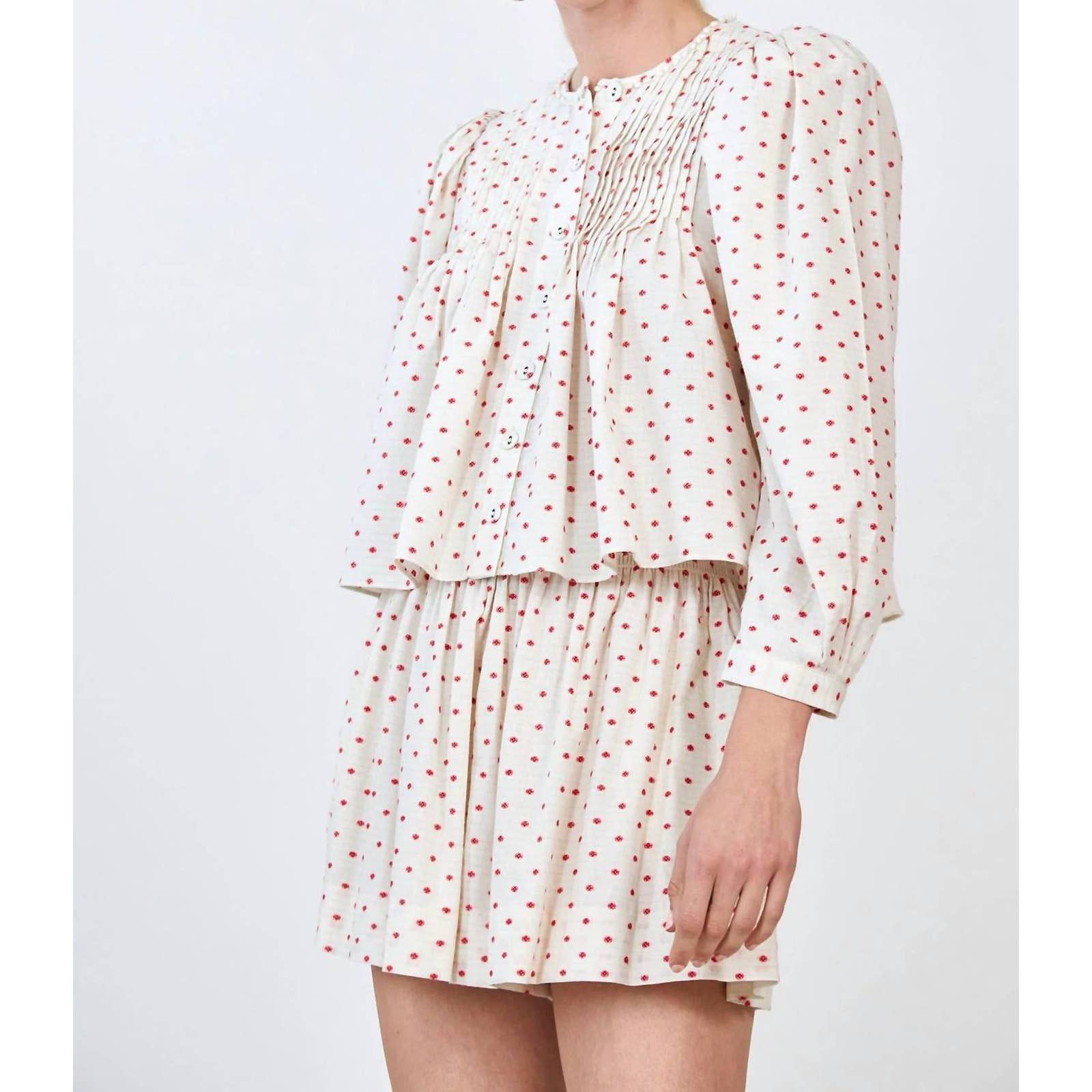 Hunter Bell Daphne Top In Red Dot | Grailed