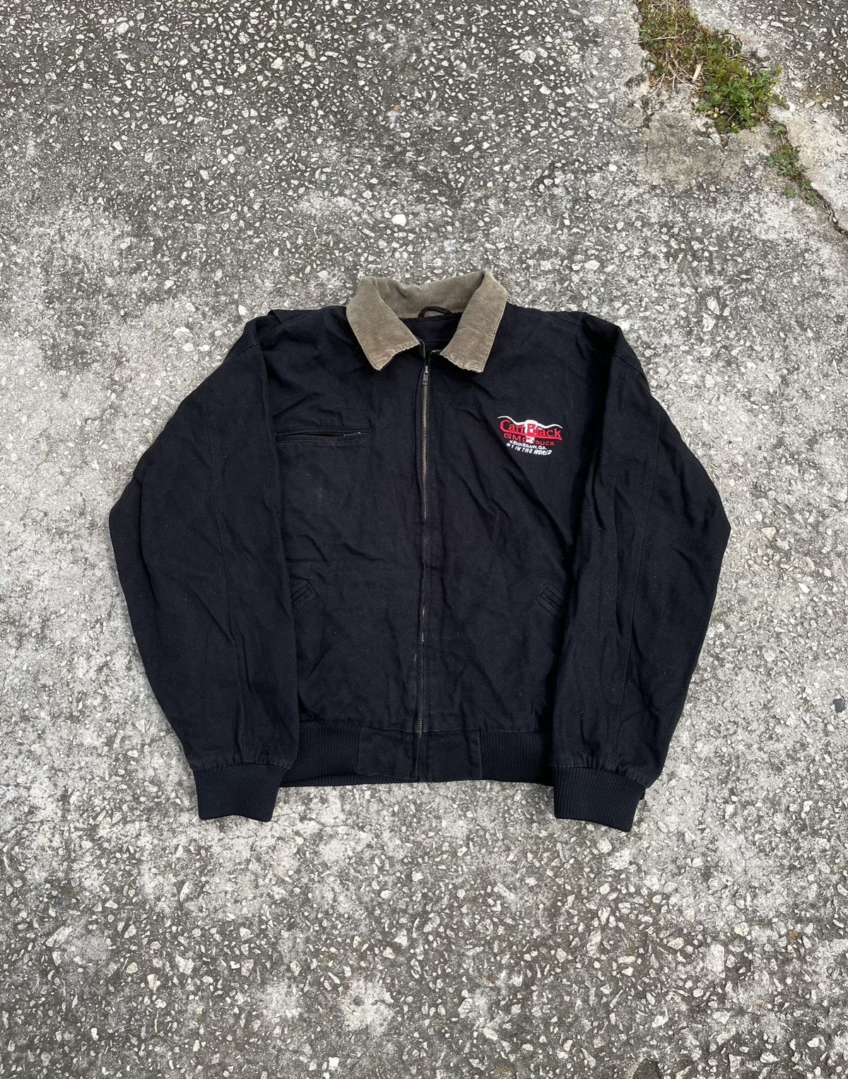 Streetwear × Vintage Black GMC Truck Jacket | Grailed