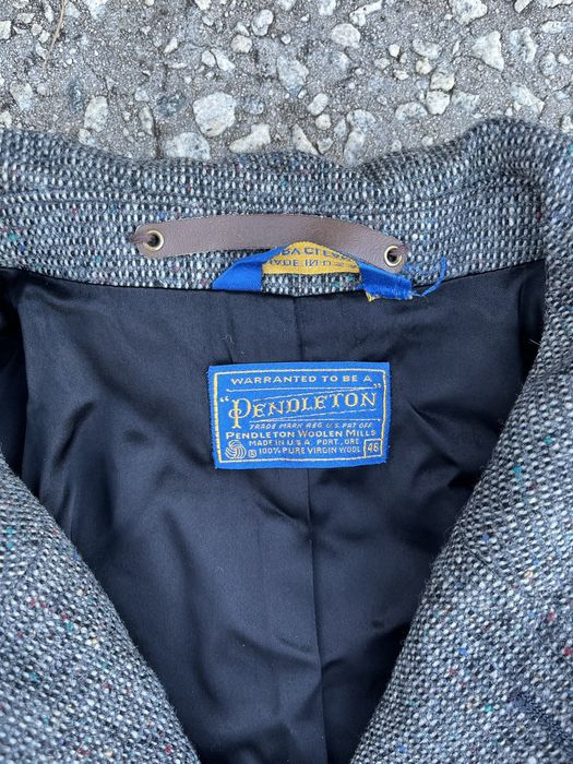 Vintage Vintage Pendleton Speckled 100% Pure Virgin Wool Overcoat | Grailed
