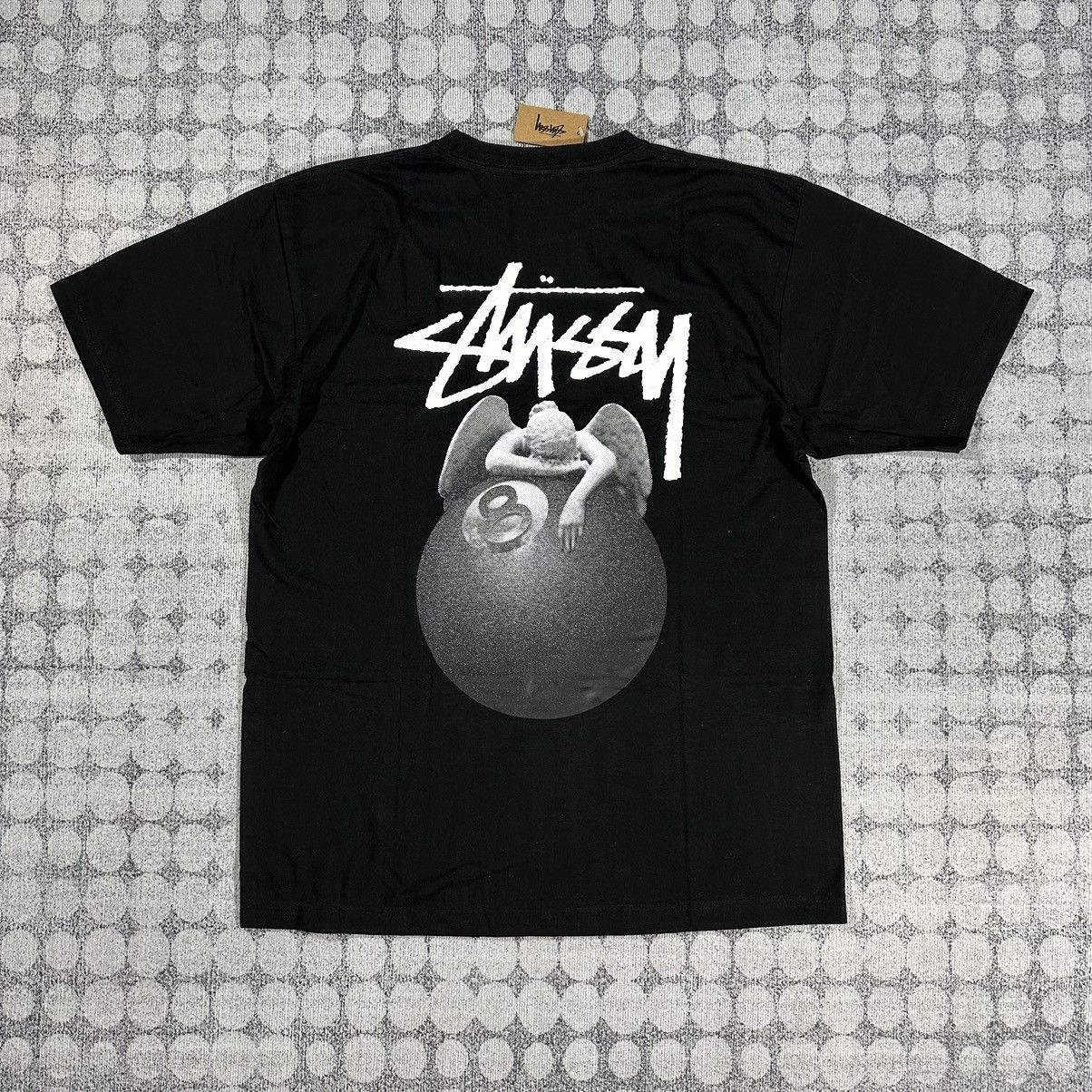 Streetwear × Stussy RARE STUSSY ANGEL TEE - BLACK - SMALL | Grailed