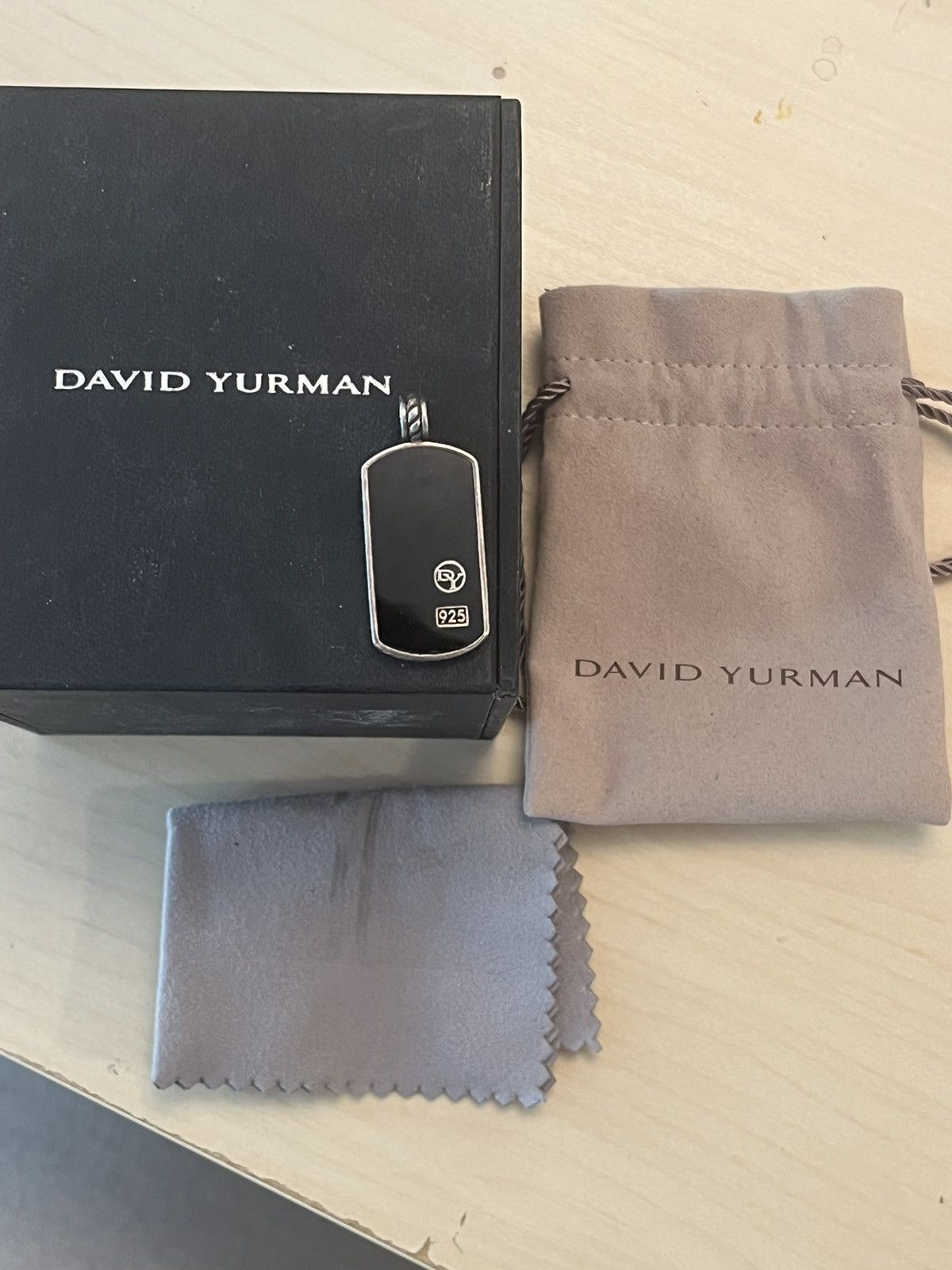 David Yurman David Yurman Onyx Dog Tag Pendant | Grailed
