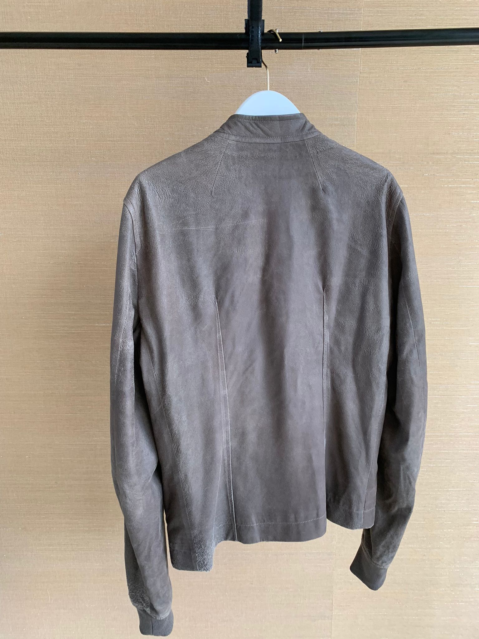 Rick Owens Intarsia Leather Jacket in DNA Dust | Grailed