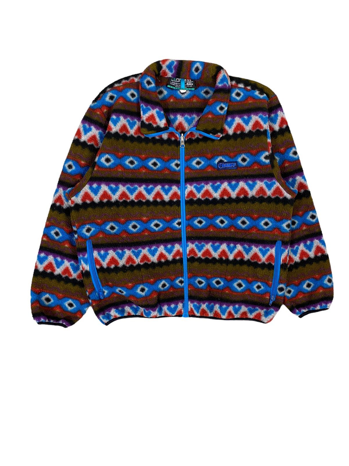 Vintage Vintage 90s Banff Crazy Pattern Patagonia Style Fleece | Grailed