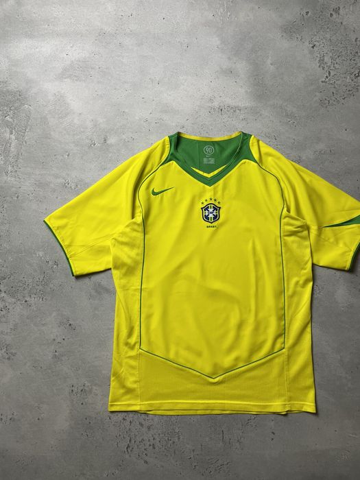 Nike Vintage Nike x Brazil 2004 Home Kit Soccer Jersey RARE | Grailed