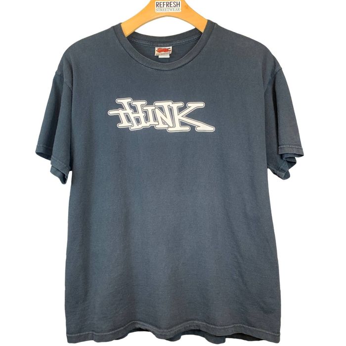 Vintage Vintage 90s Think Skateboard Brand Minimal Logo Tee Rare XL ...