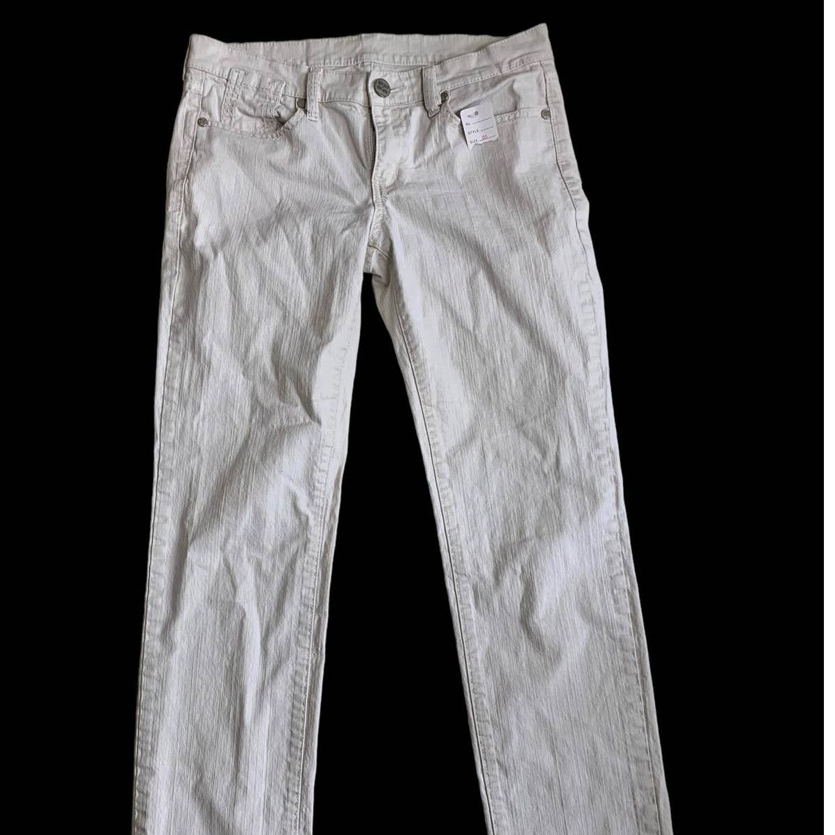 Bcbg Maxazria BCBGMAXAZRIA White Jeans Stretch Mid-Rise Straight Womens ...