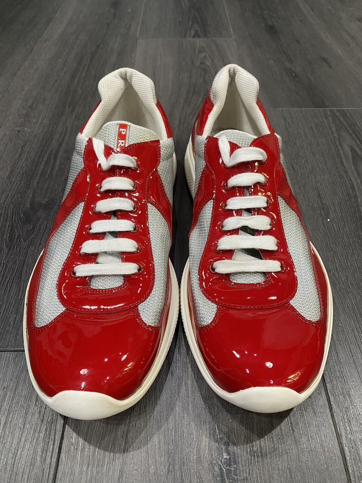 Prada Prada Calzature America Cup Red White Sneaker Size 11 | Grailed