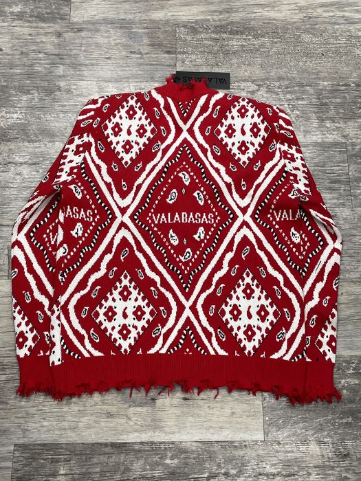 Valabasas Valabasas Distressed Bandana Cardigan | Grailed