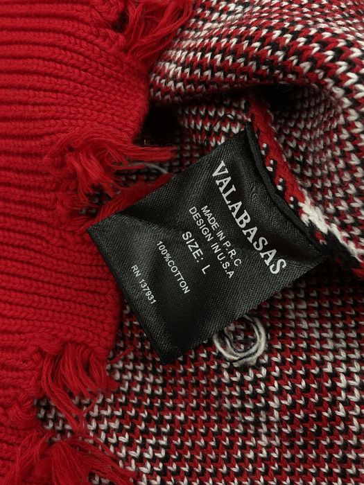 Valabasas Valabasas Distressed Bandana Cardigan | Grailed